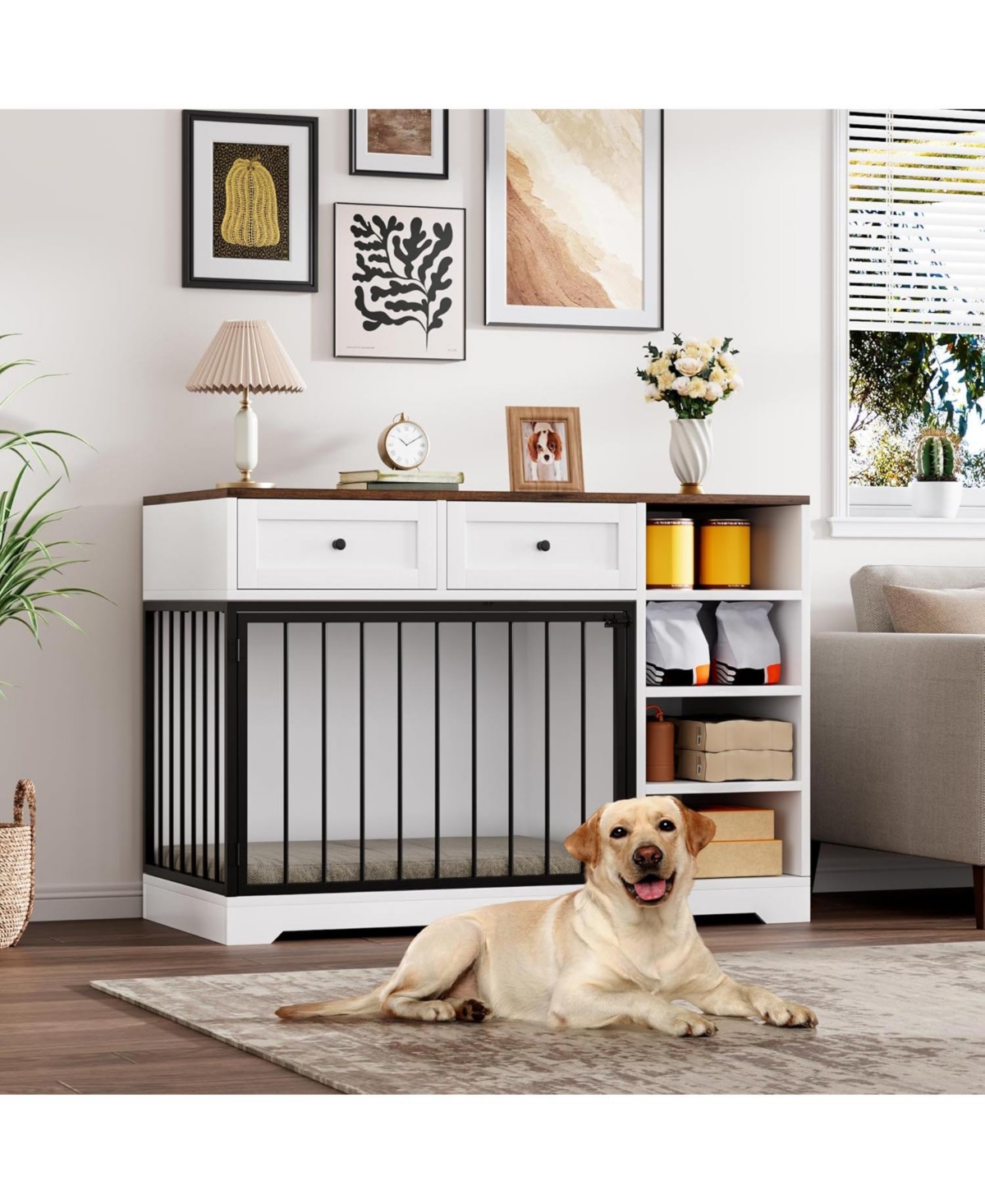 Click here for gaomon Dog Crate Furniture 47  Large Dog Crate Tv... prices