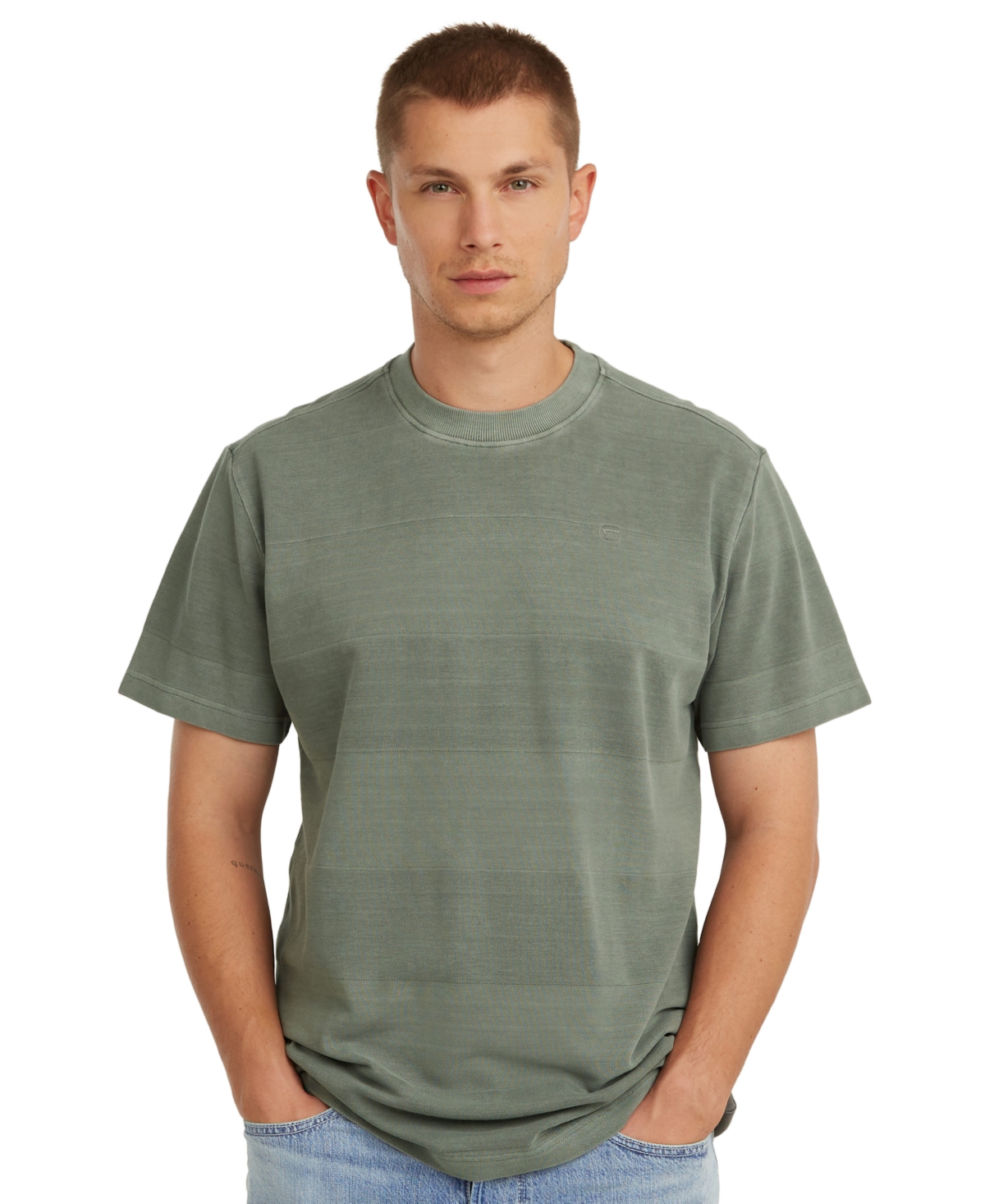 Click here for G-Star Raw Mens Washed Jacquard T-Shirt - Orphus prices