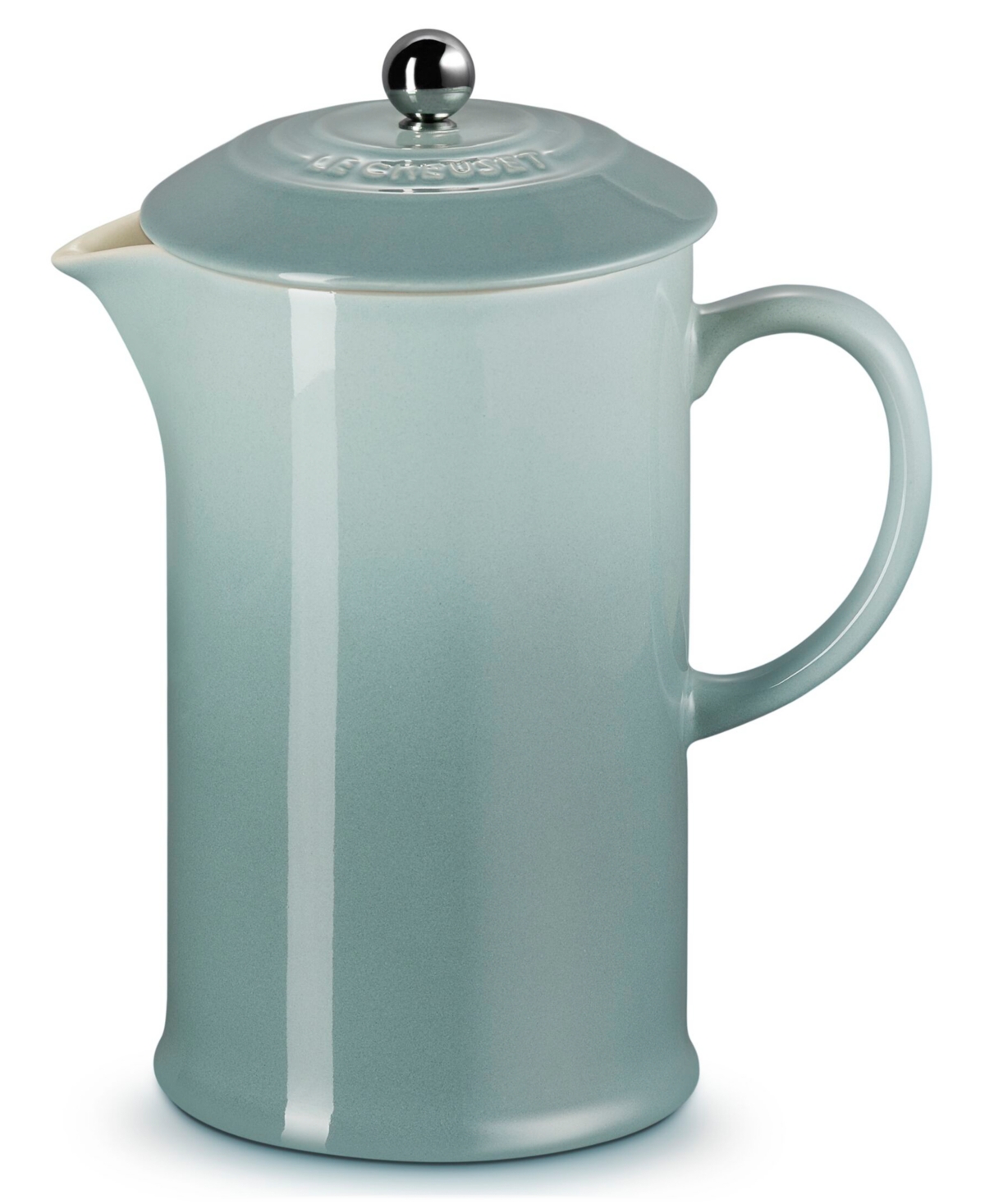 Click here for Le Creuset 34 oz. Stoneware French Press - Sea Sal... prices