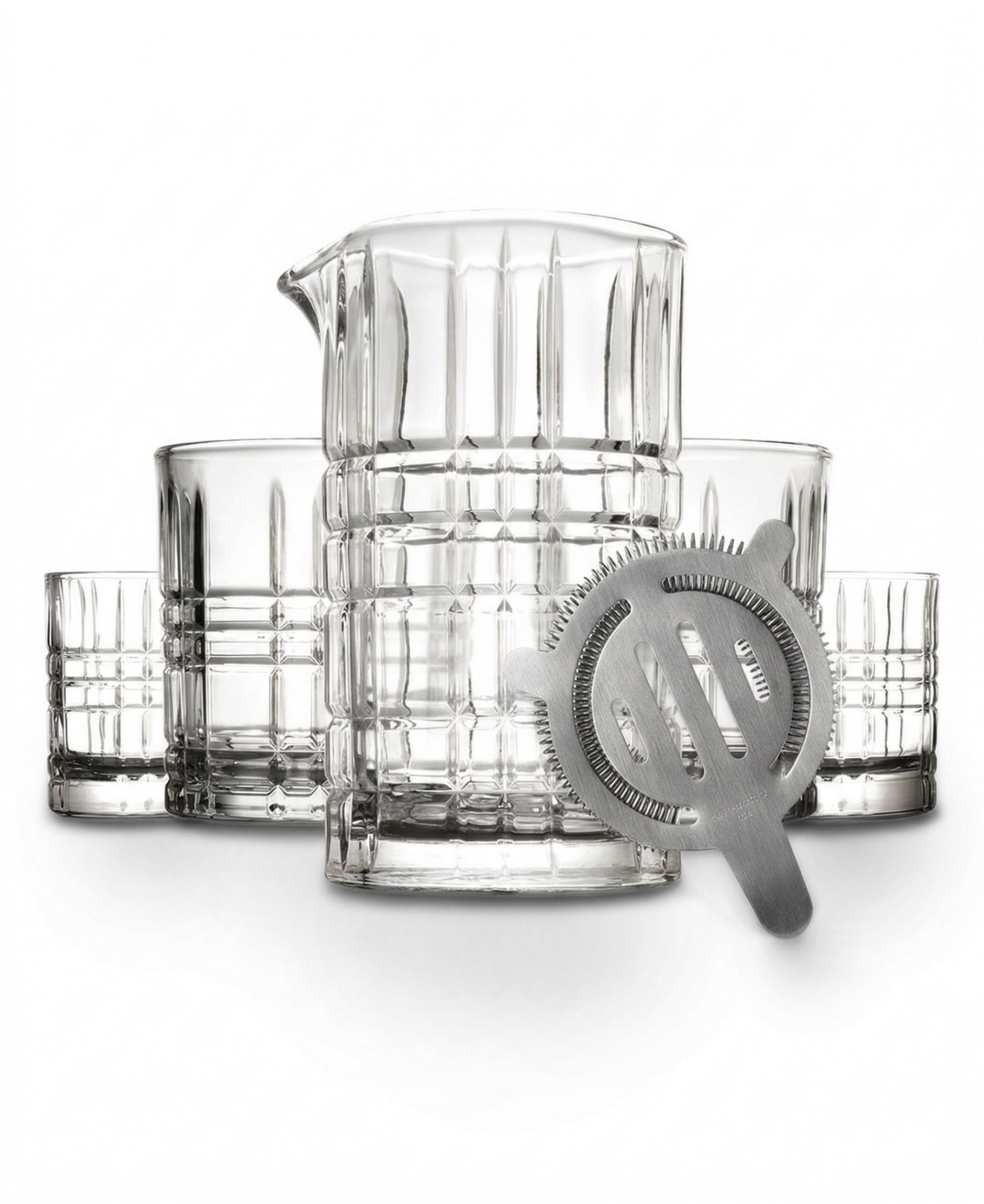 Click here for Godinger Whiskey Rye Plaid 6-Pc. Mixing Pitcher Se... prices