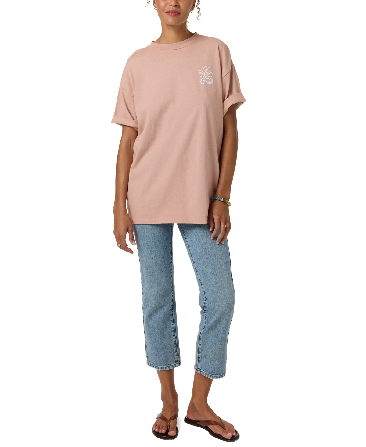 Click here for ONeill Juniors Horizon Graphic Print Crew Neck Ove... prices