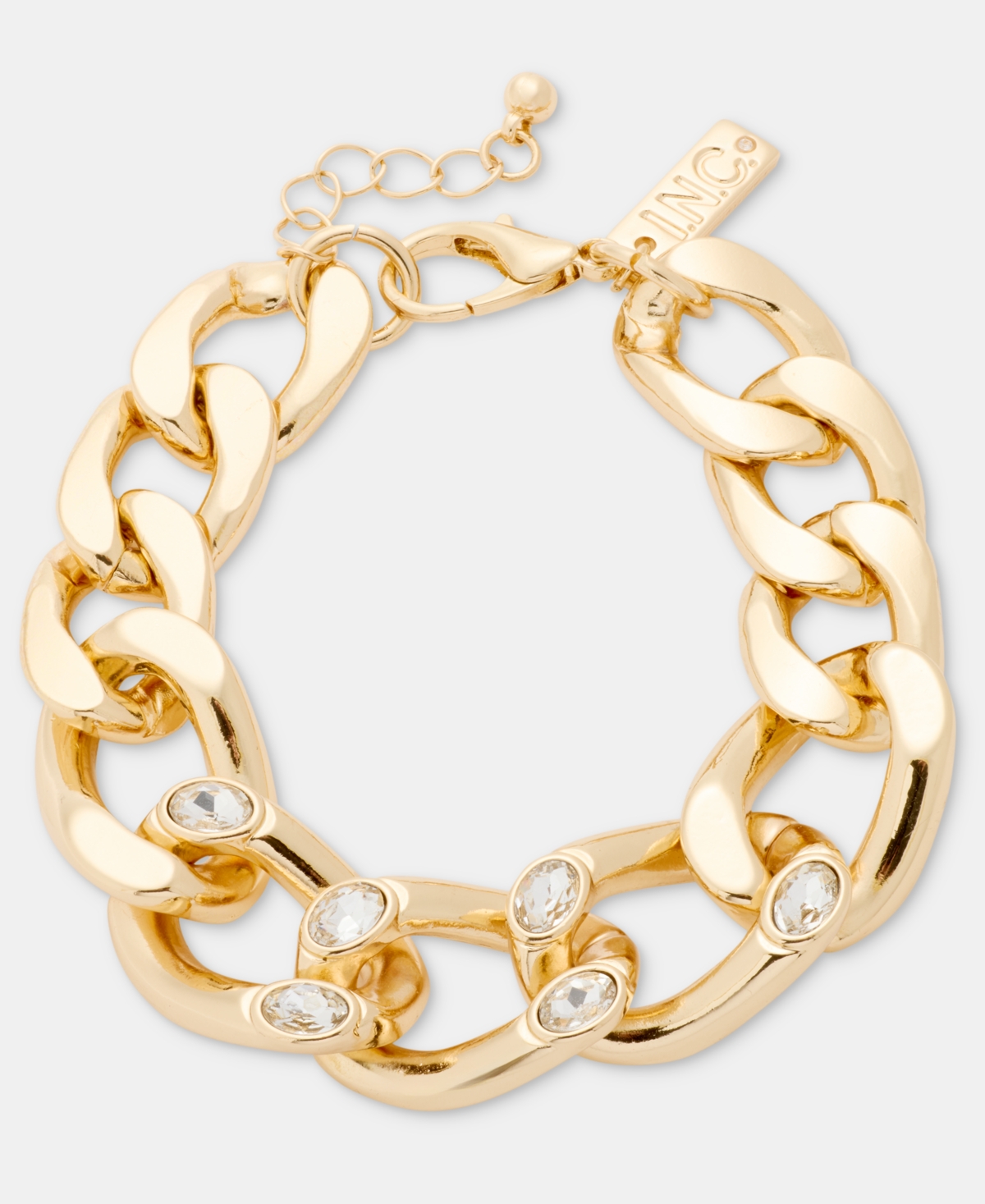 Click here for I.n.c. International Concepts Crystal Chain Bracel... prices