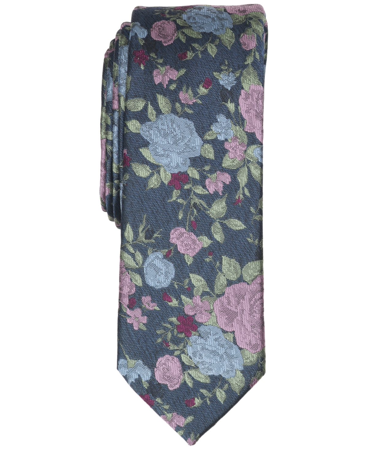 Click here for Bar Iii Mens Foster Floral Pattern Skinny Tie  Mac... prices