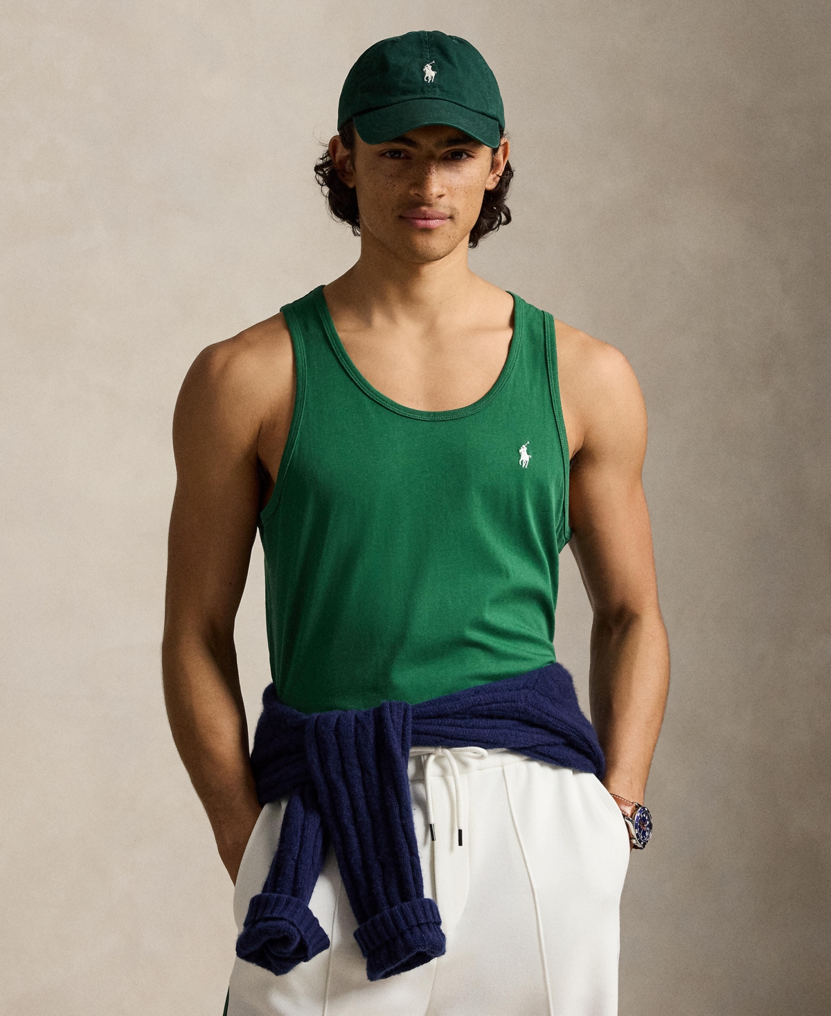 Click here for Polo Ralph Lauren Washed Jersey Tank - New Forest prices