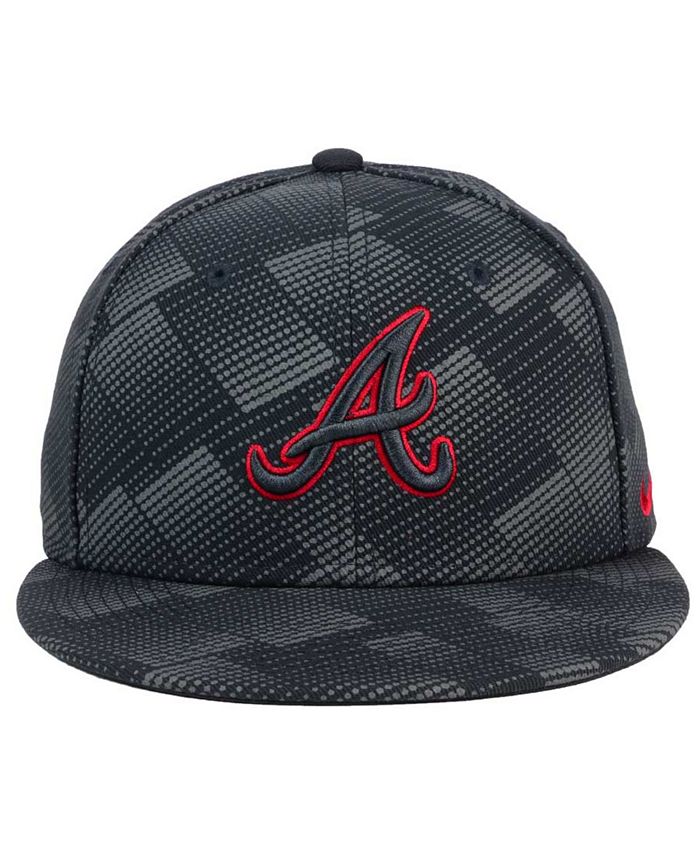 Nike Atlanta Braves Anthracite Snapback Cap - Macy's