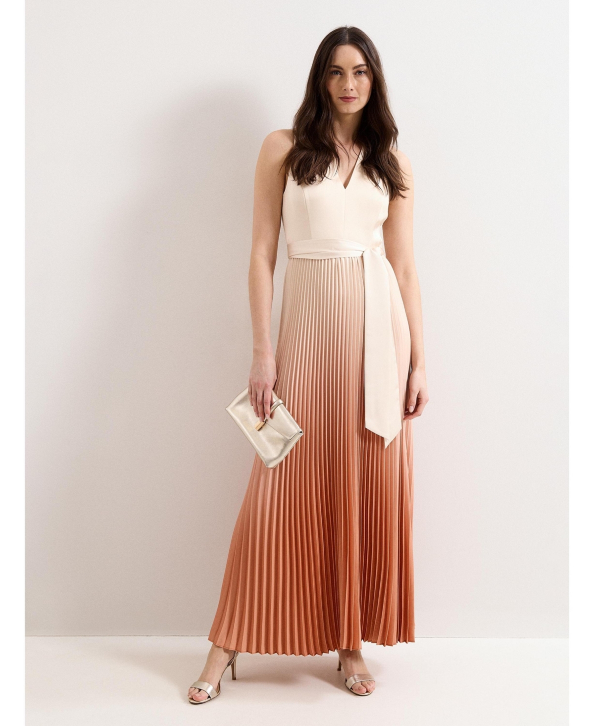 Click here for Phase Eight Womens Sloane Sleeveless V-Neck Maxi D... prices