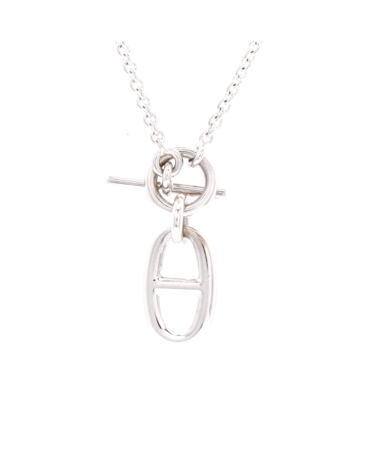 Click here for Pre-Owned HERMES Chaine dAncre Pendant Necklace -... prices