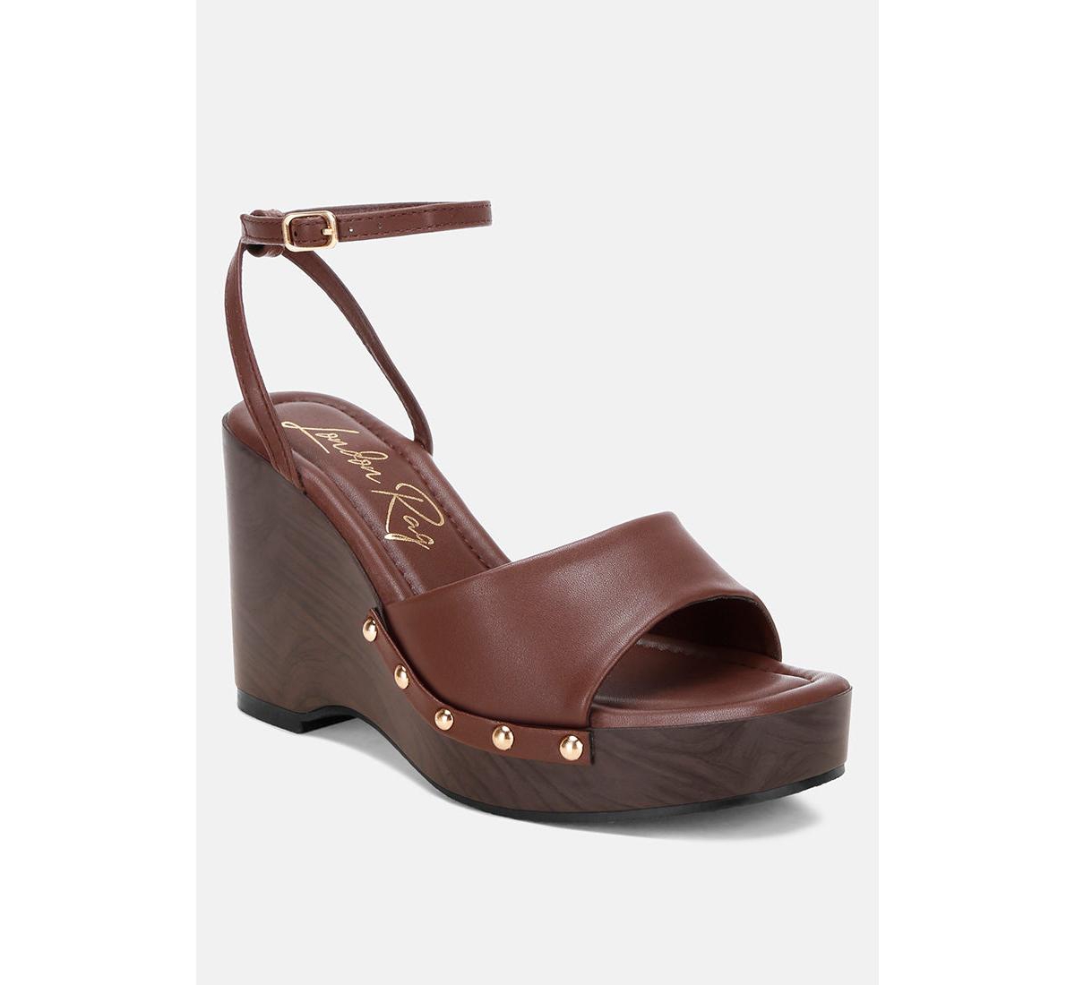 Click here for London Rag Womens Colada Ankle Strap Studded Wedge... prices