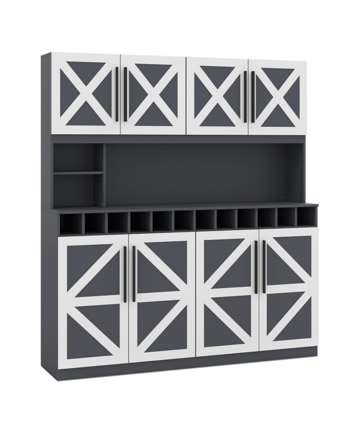 Click here for Gouun 70 in Tall Farmhouse Pantry Cabinet with 12-... prices