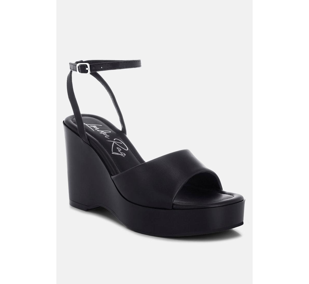 Click here for London Rag Womens Sangria Solid Platform Faux Leat... prices