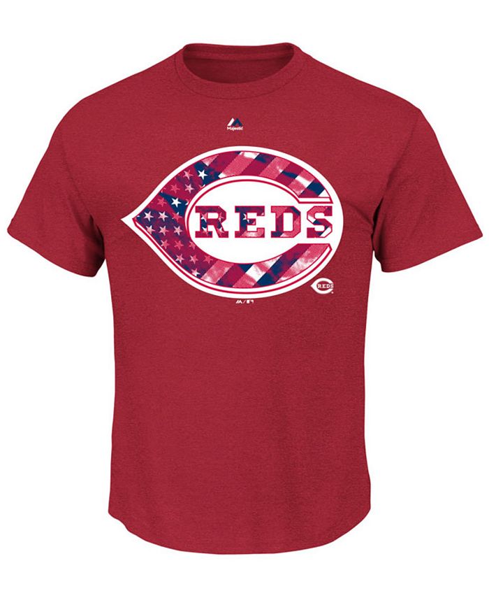 Majestic Men's Cincinnati Reds Spirited Stripes T-Shirt - Macy's