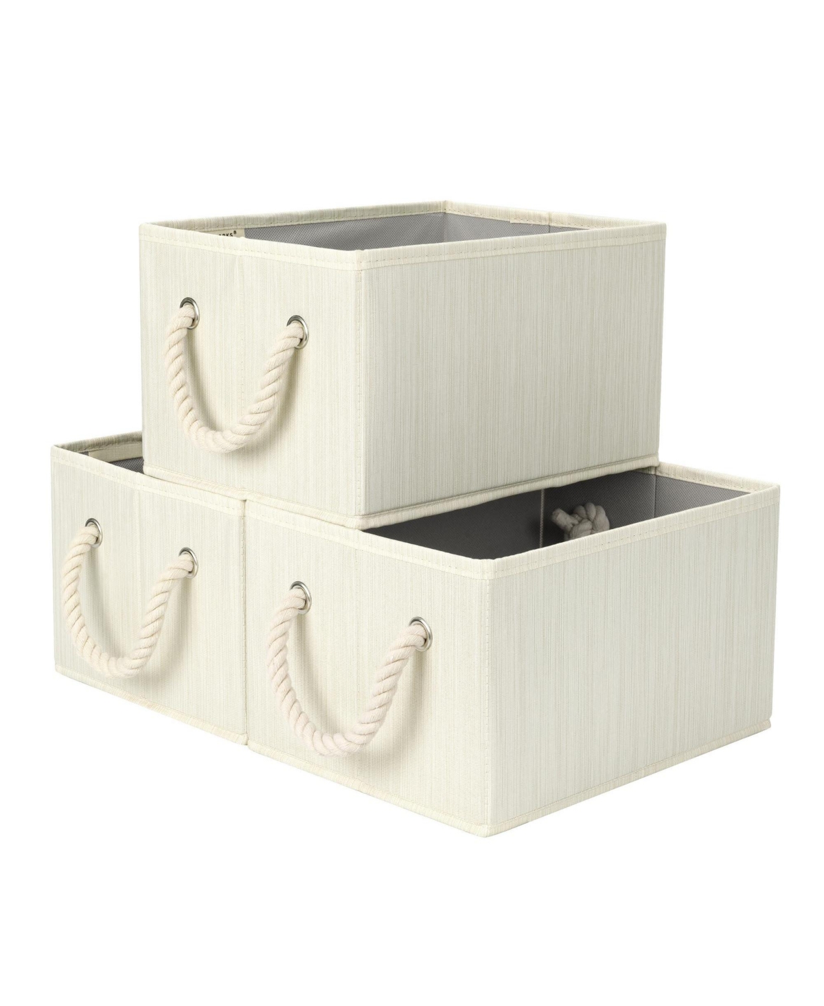 Click here for Gnuadz 3 Piece Fabric Closet Organizer Storage Bin... prices