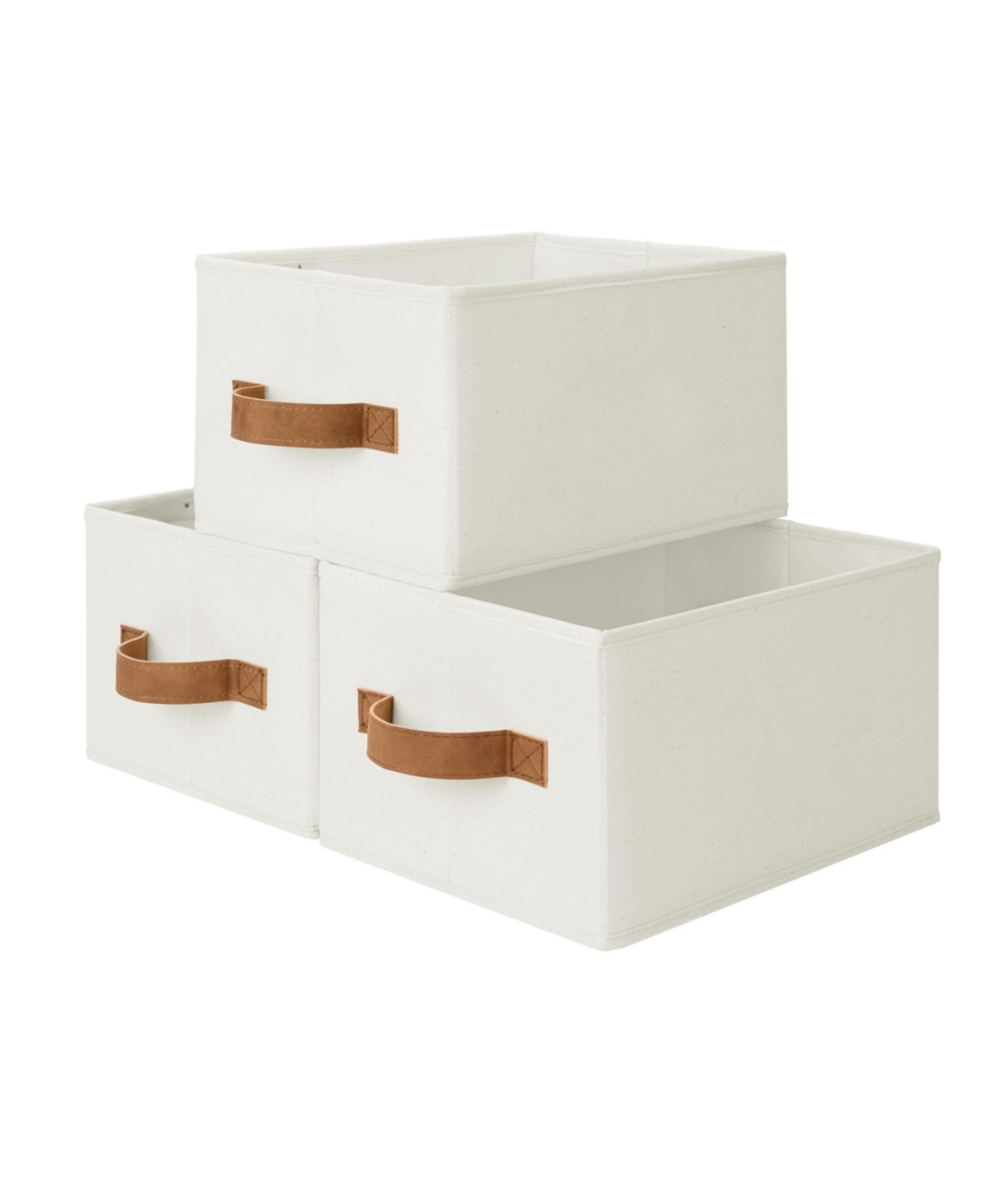 Click here for Gnuadz 3 Piece Fabric Closet Organizer Storage Bin... prices