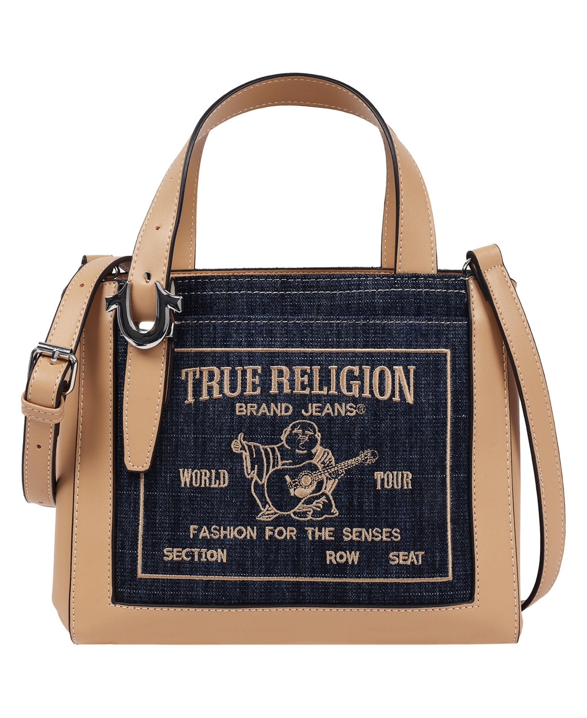 Click here for True Religion Arvin Buddha Motif Crossbody Tote -... prices