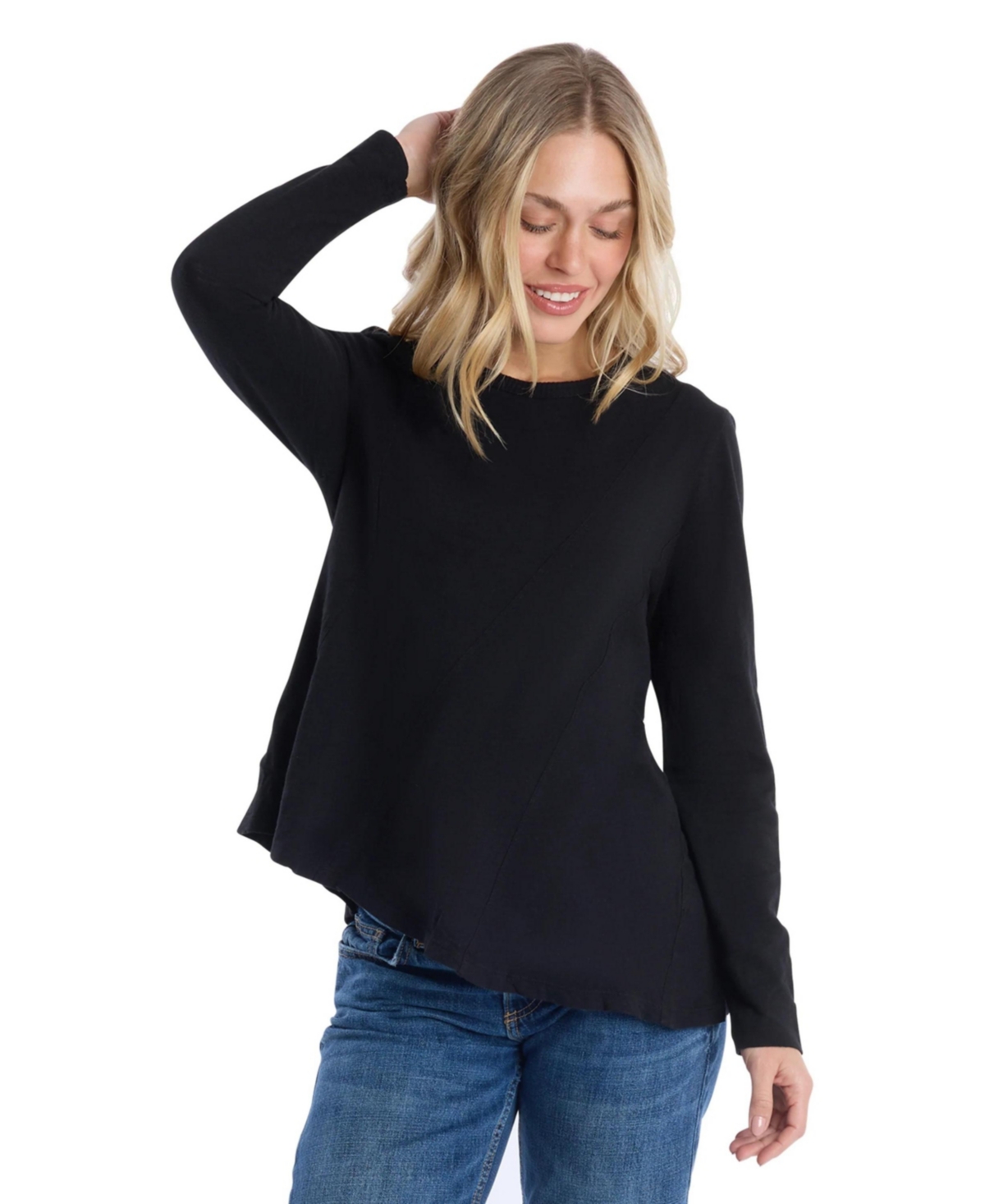 Click here for Wilt Womens Clothing Round Neck Long Sleeve Tee -... prices