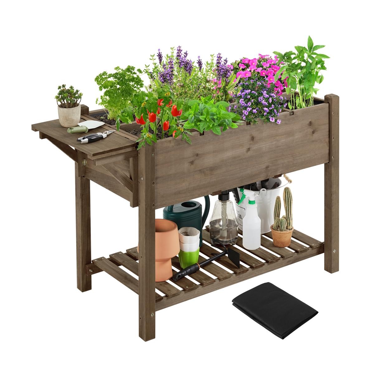 Click here for Yaheetech Solid Wood Elevated Garden Bed Planter B... prices