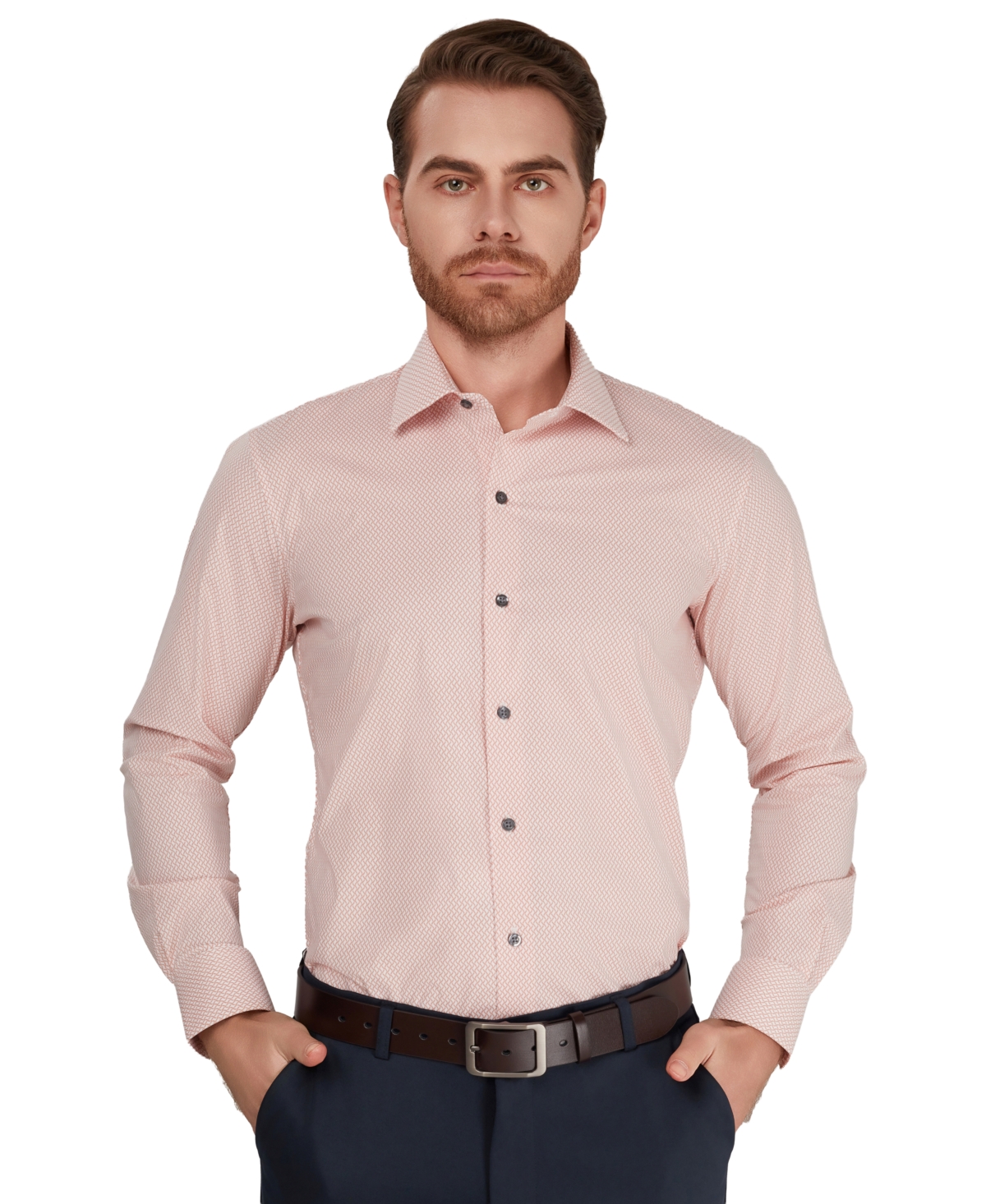 Click here for Alfani Mens Geometric Pattern Spread-Collar Dress... prices