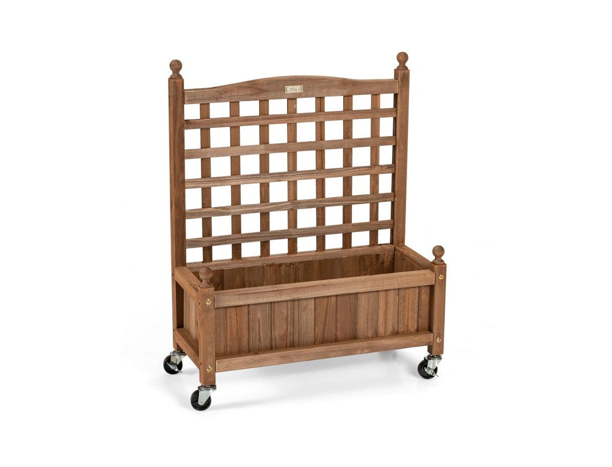 Click here for Lucky One 32 Inch Wooden Planter Box with Trellis... prices