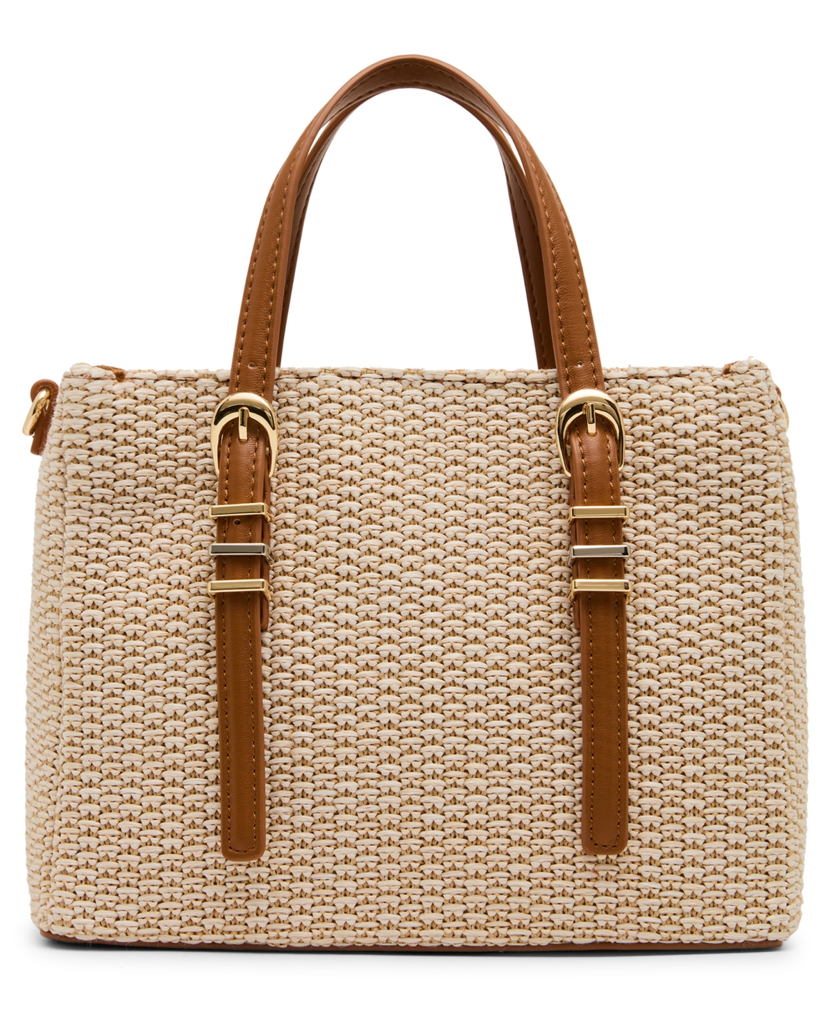 Click here for Steve Madden Indiee Small Tote Handbag - Natural prices