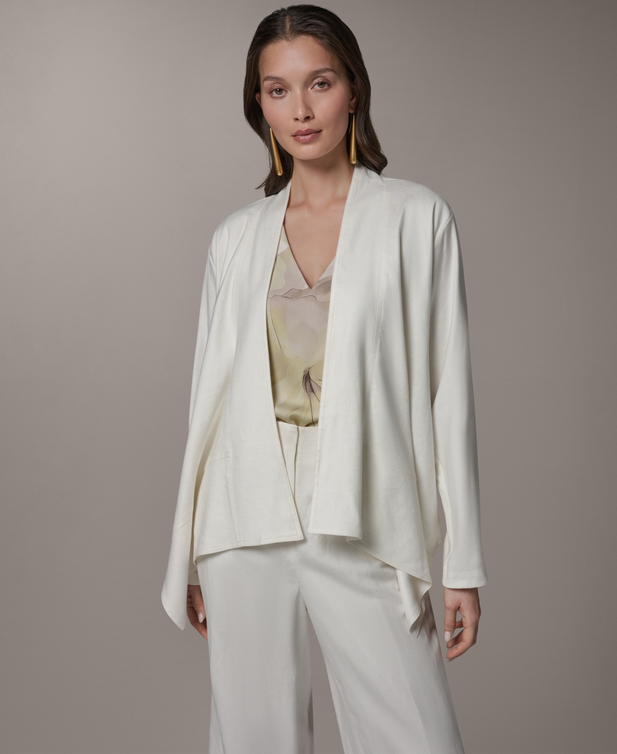 Click here for Donna Karan New York Womens Drape Front Jacket - C... prices