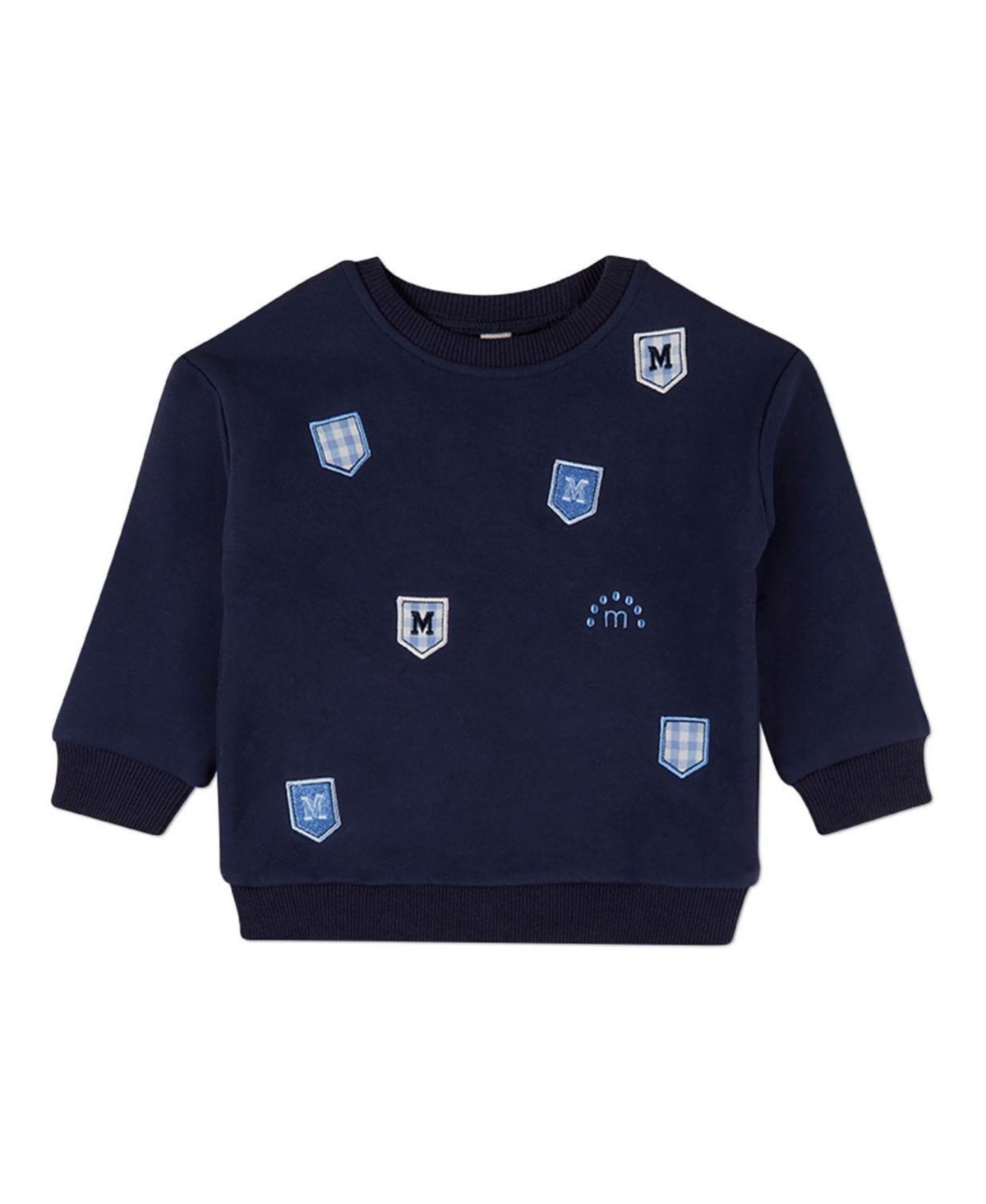 Click here for MeMoi Little Boys Multi Patch Sweatshirt - Navy-bl... prices