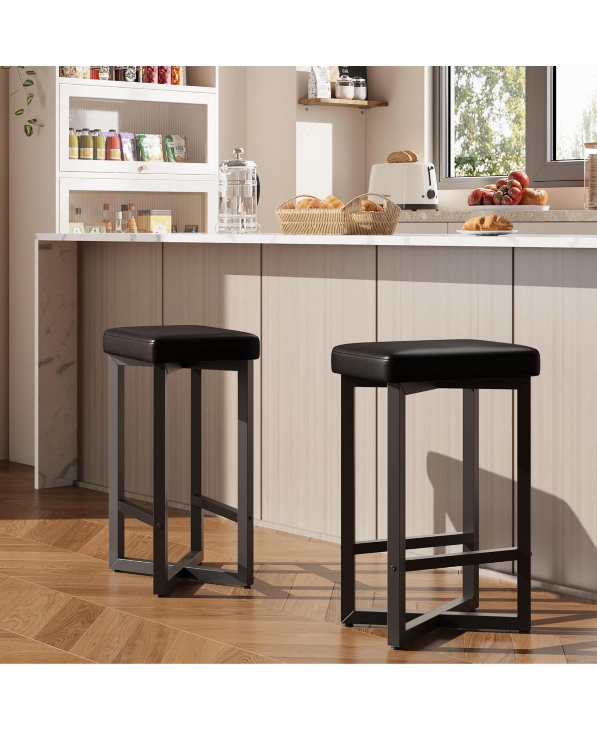 Click here for gaomon Dining Chair Bar Stools Set of 2 24.6 inch... prices