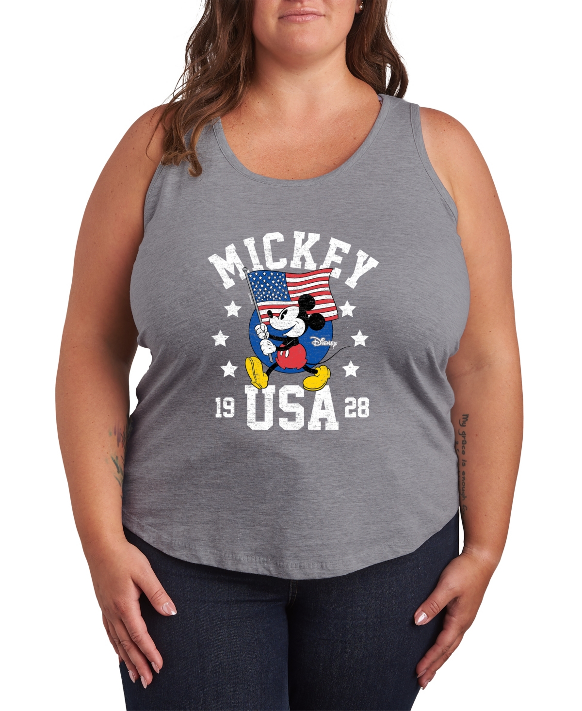 Click here for Hybrid Apparel Plus Size Disney Mickey Waving Flag... prices