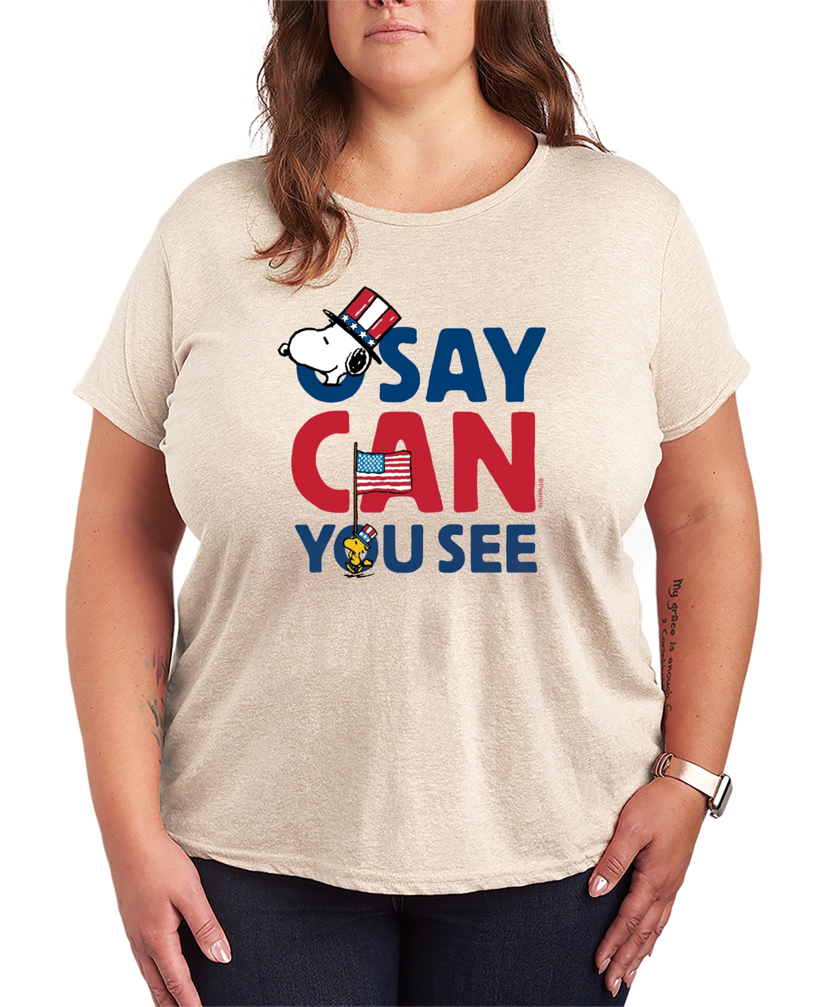 Click here for Hybrid Apparel Plus Size Peanuts Snoopy Say Can Yo... prices