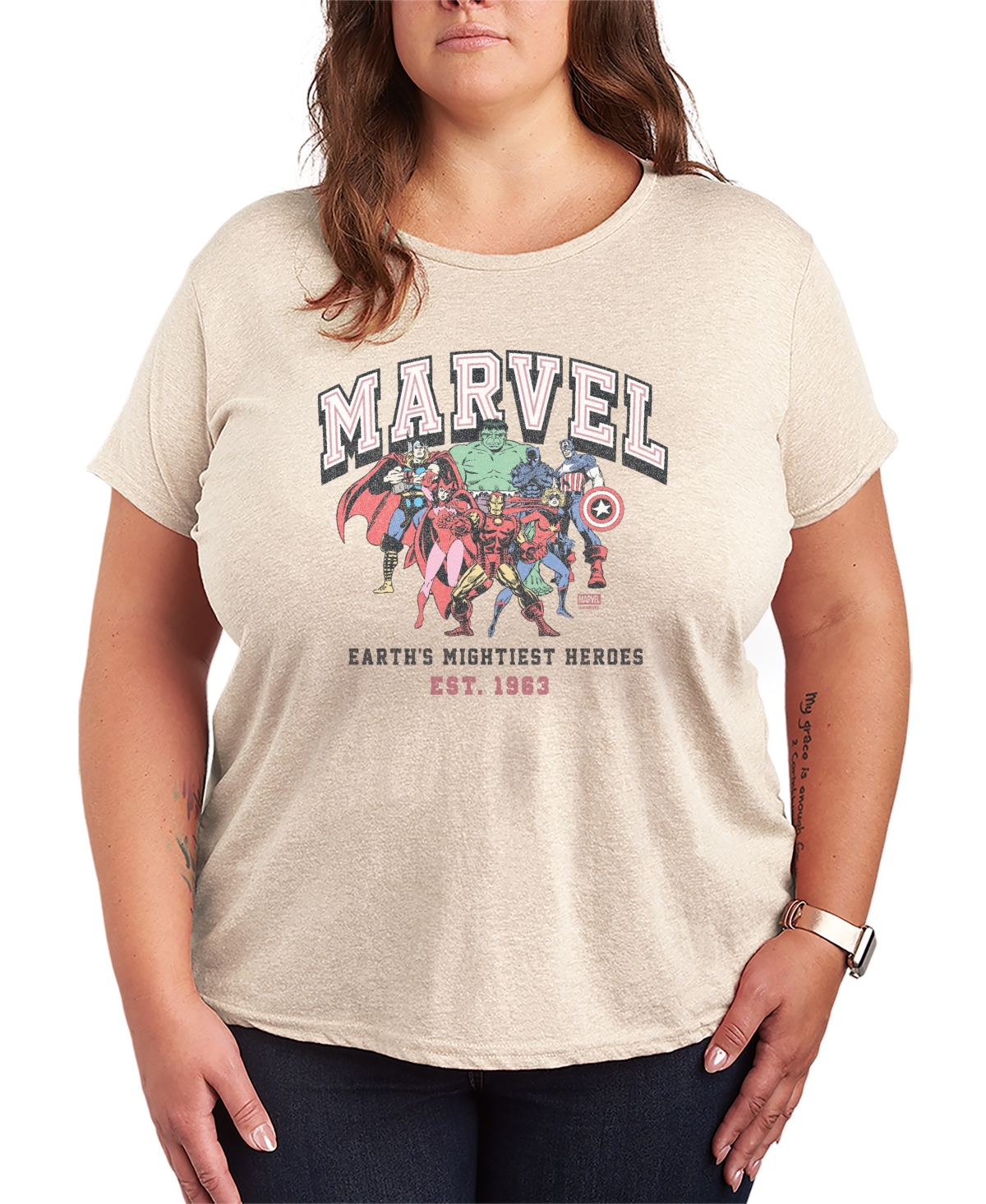 Click here for Hybrid Apparel Plus Size Marvel Earths Mightiest H... prices