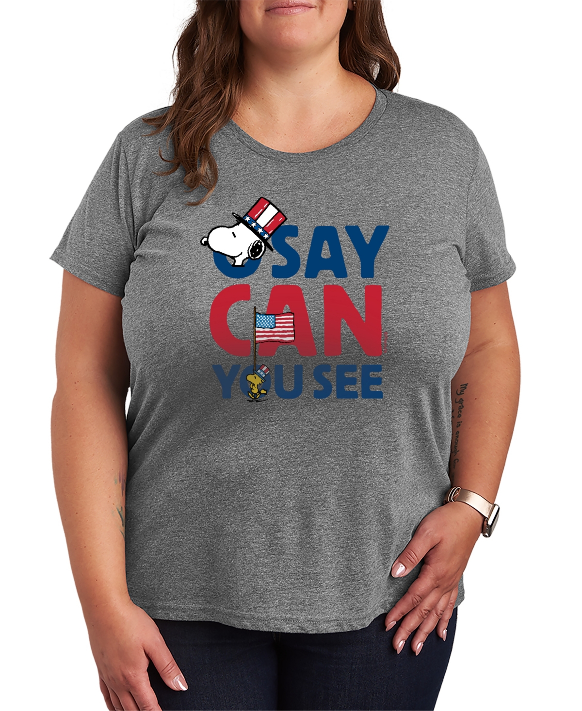 Click here for Hybrid Apparel Plus Size Peanuts Snoopy Say Can Yo... prices