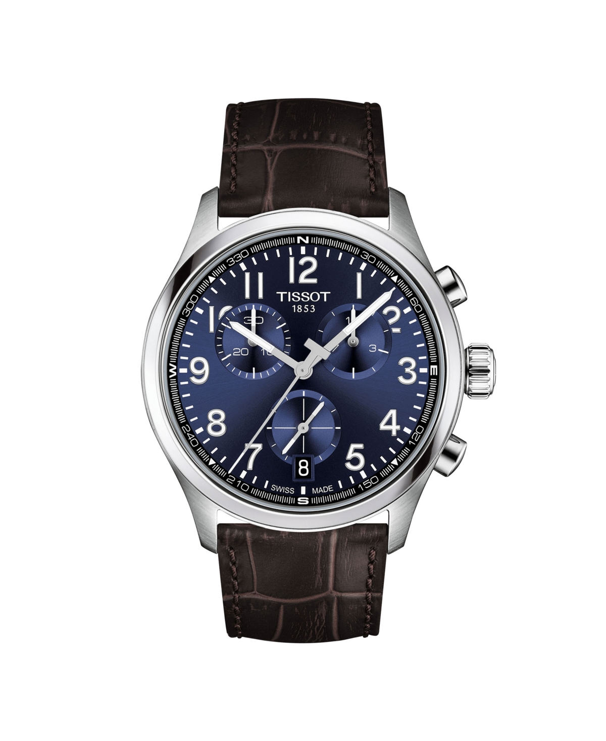 Click here for Tissot Mens Round Silver Stainless Steel Watch 42m... prices