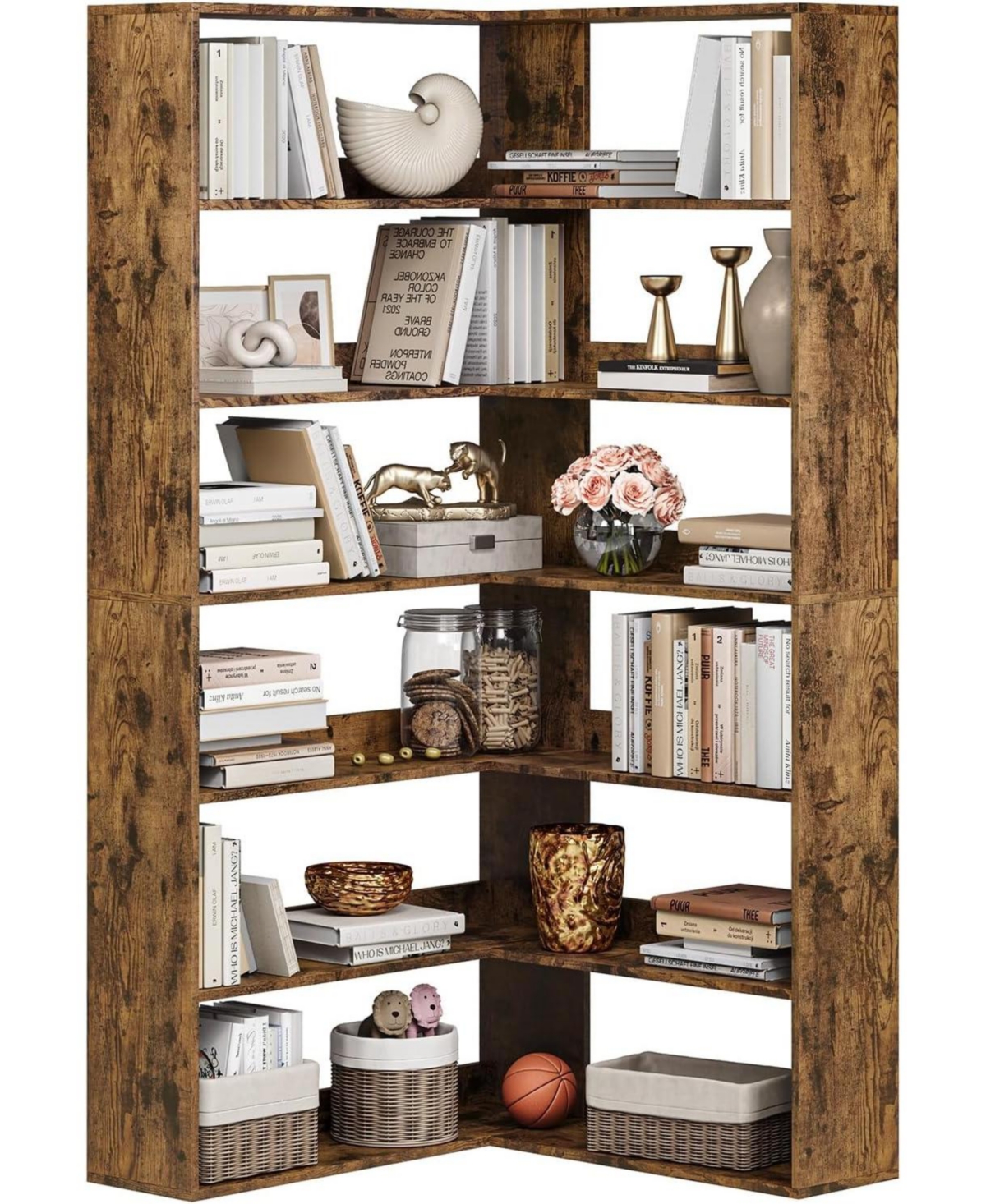 Click here for gaomon 70.9 6-Tier L-Shaped Corner Bookshelf with... prices