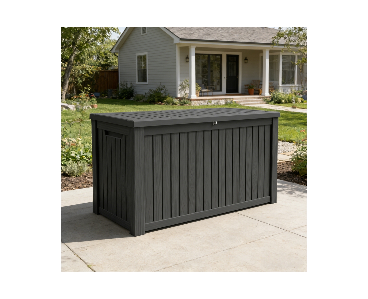 Click here for sumyeg 180 Gal. Resin Outdoor Storage Deck Box - B... prices