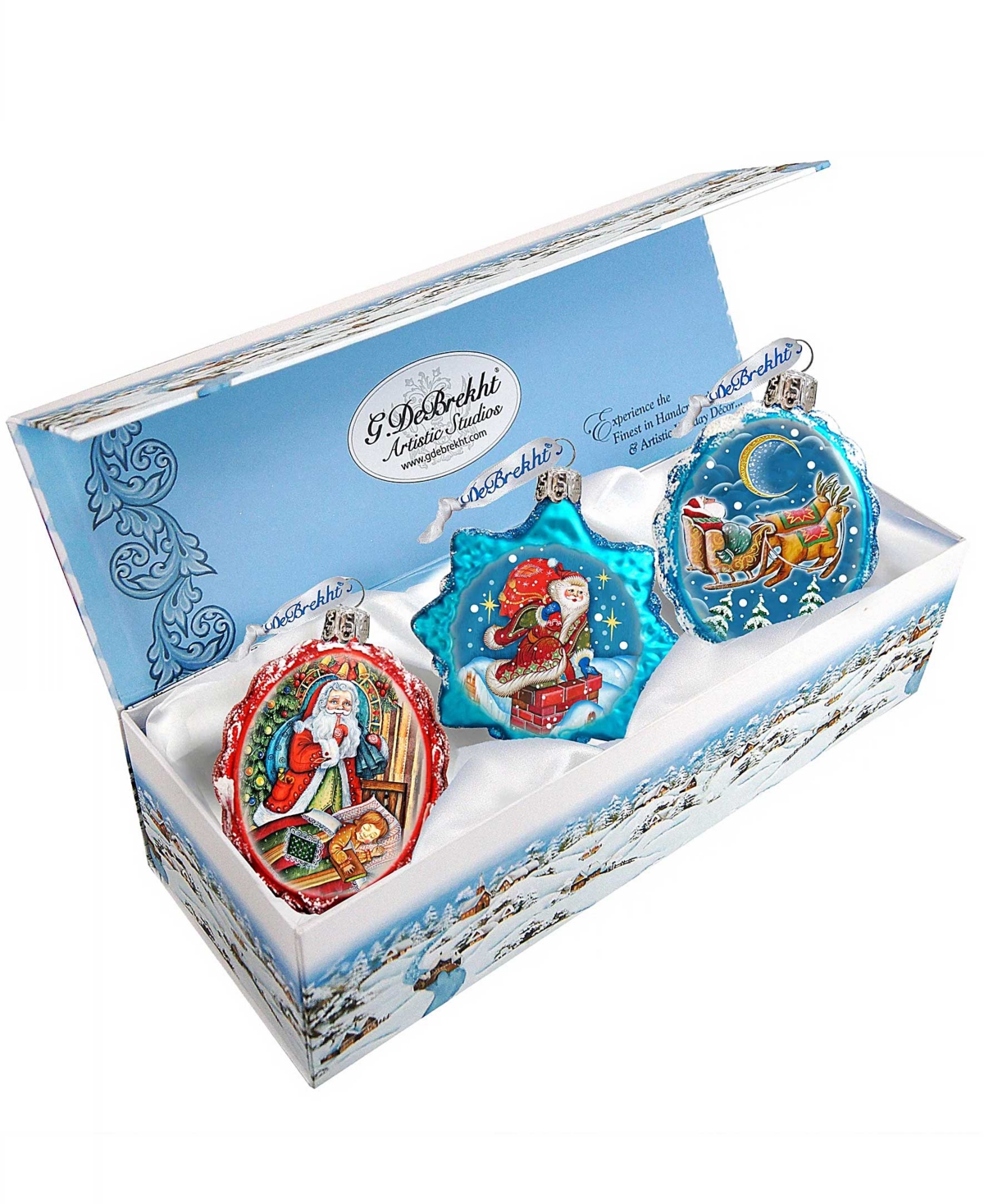 Click here for G.DeBrekht Christmas Night Glass Ornament - Set of... prices