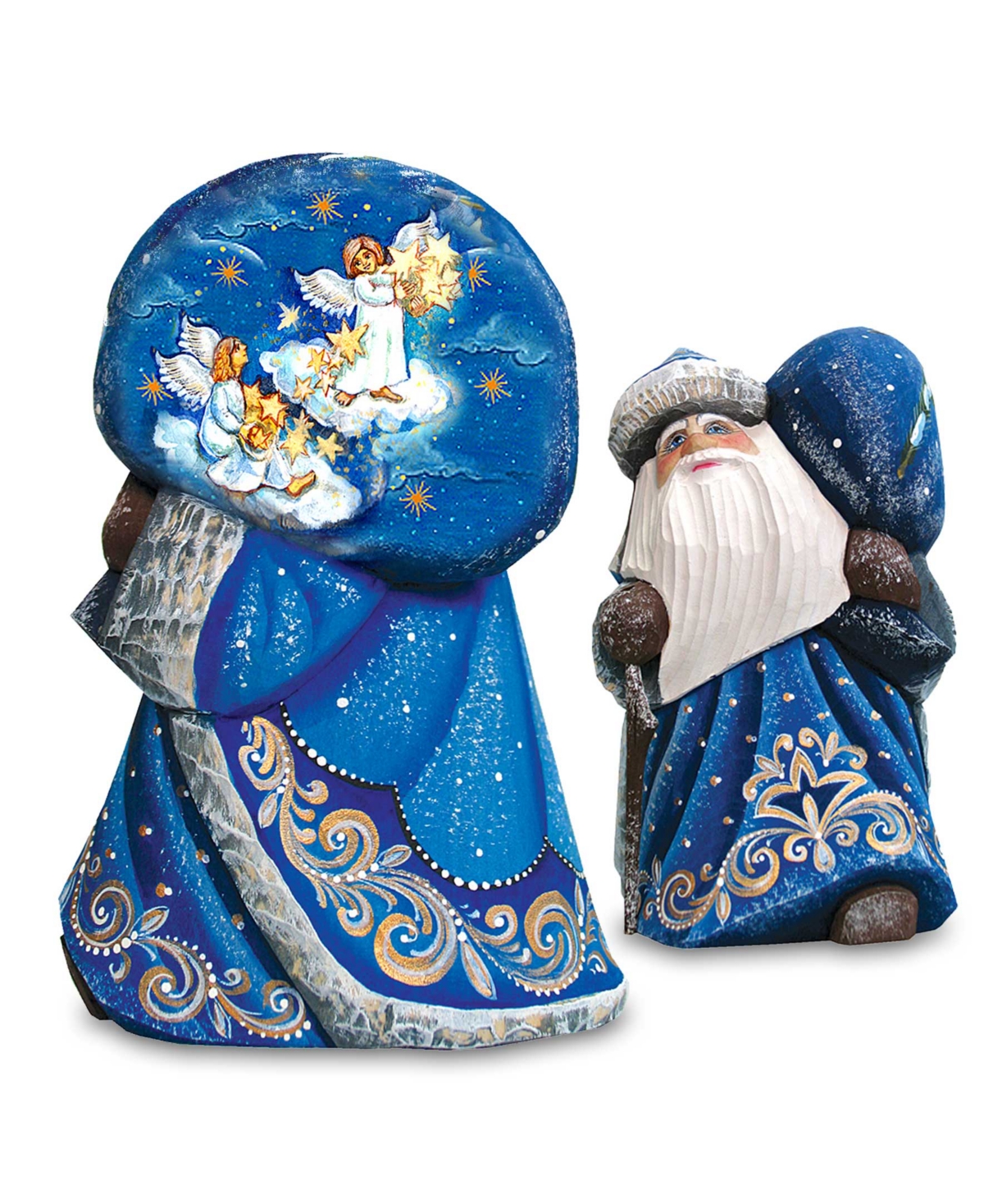 Click here for G.DeBrekht Woodcarved Hand Painted Raising Star Sa... prices