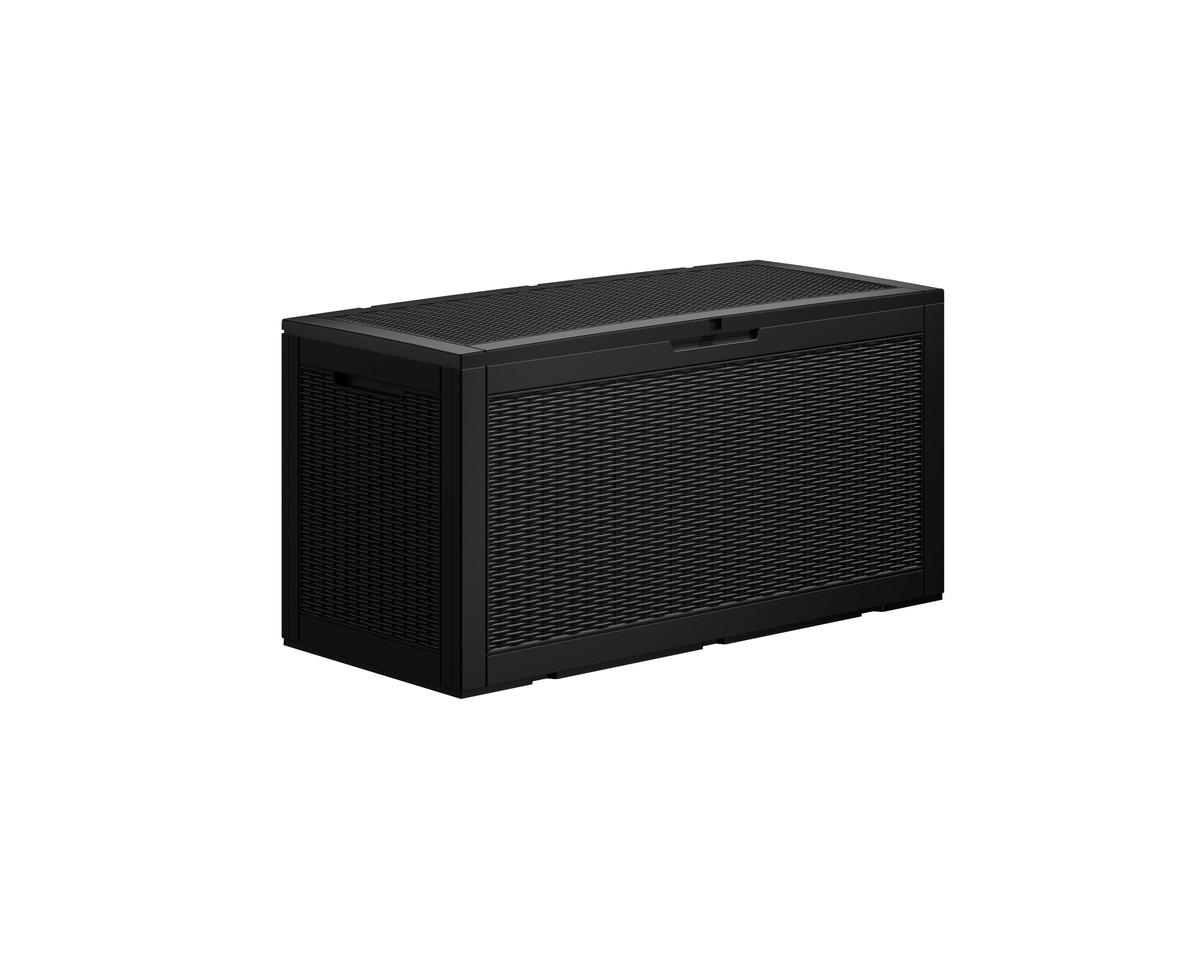Click here for sumyeg 100 Gal. Wicker Resin Outdoor Deck Box - Bl... prices
