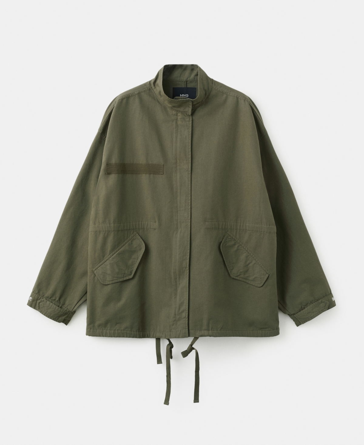 Click here for Mango Womens Pockets Cotton Jacket - Khaki prices