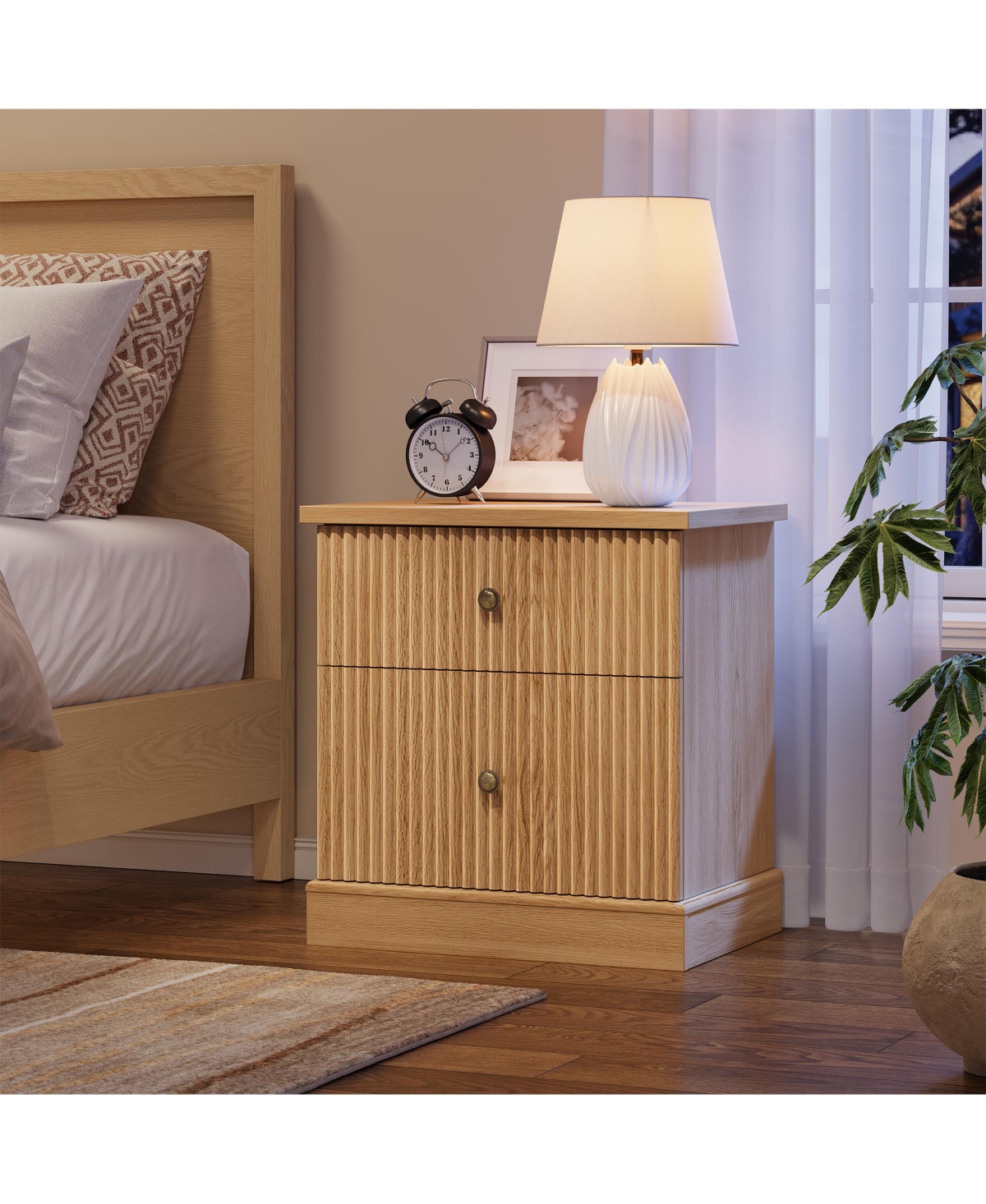 Click here for gaomon Adult 2-Drawer Nightstand  Engineered Wood... prices