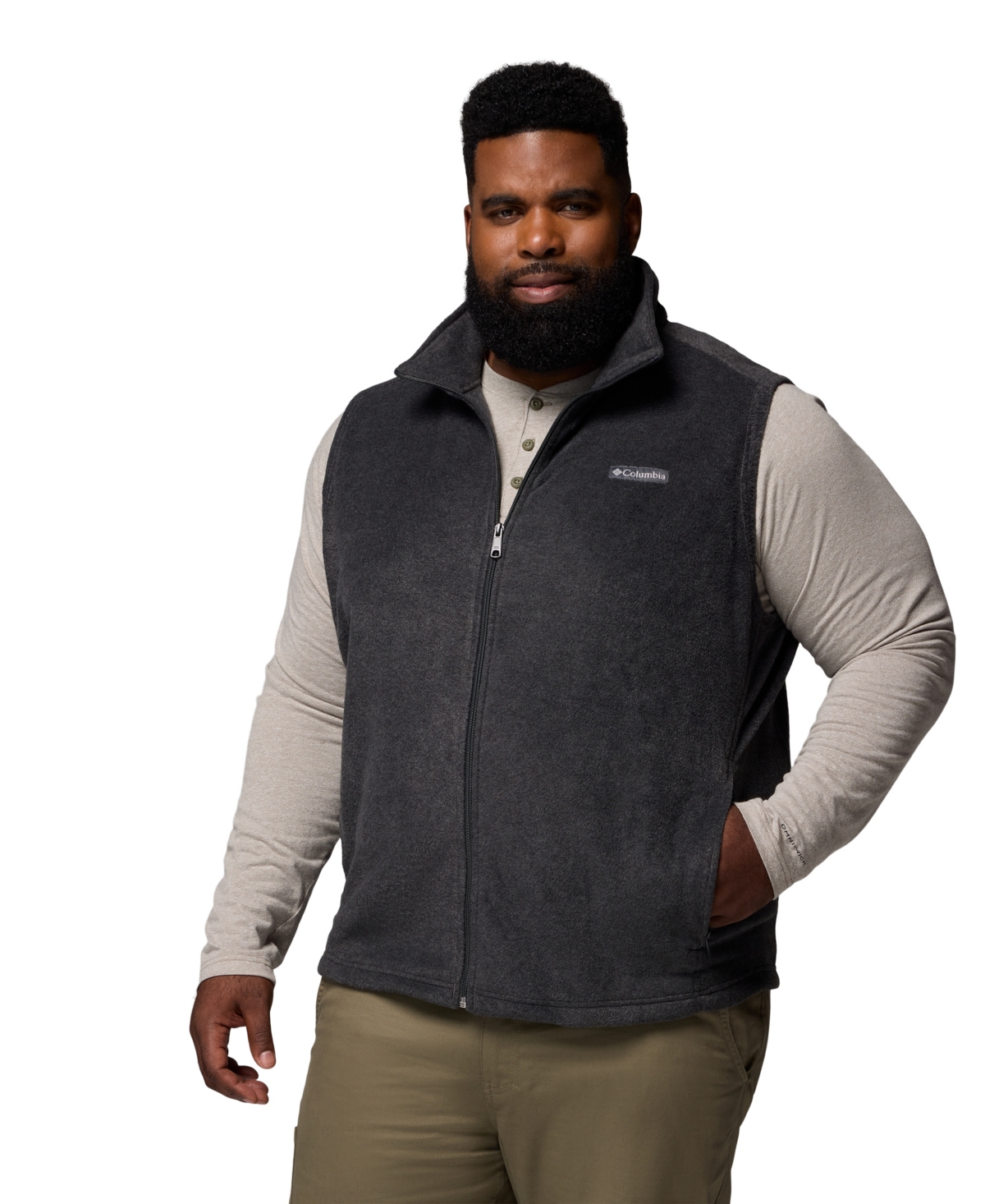 Click here for Columbia Mens Big & Tall Steens Mountain Vest - Ch... prices