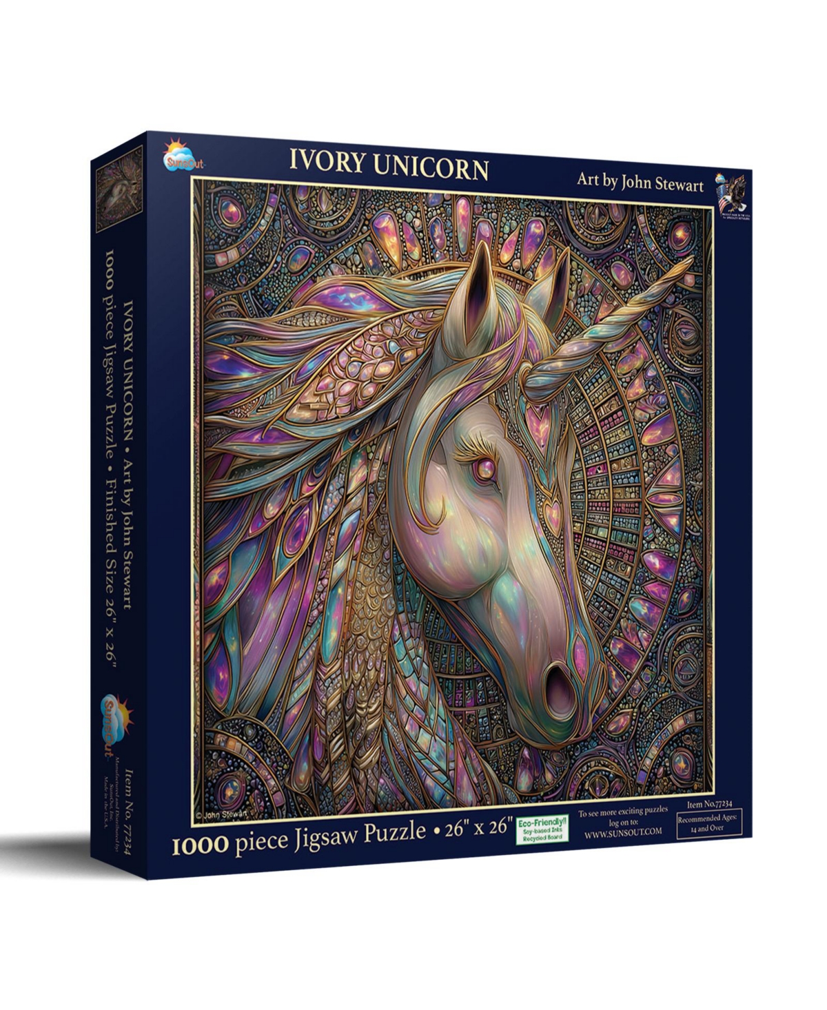 Click here for SunsOut Unicorn 1000 piece Jigsaw Puzzle for Adult... prices