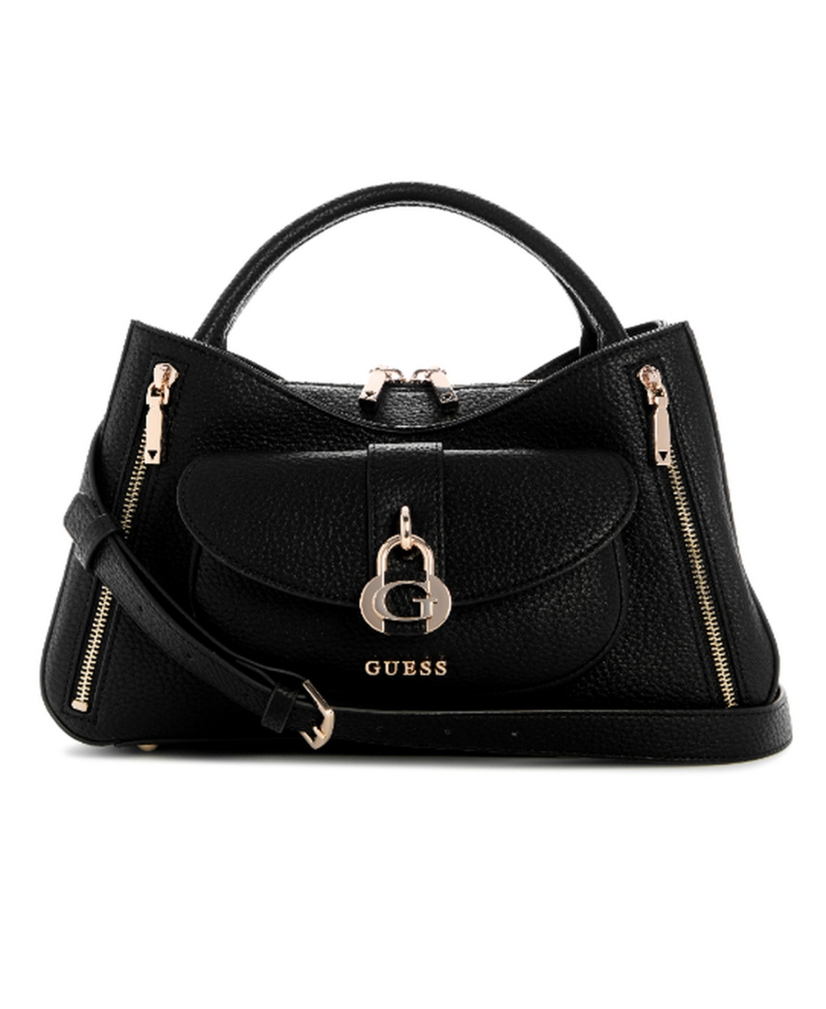 Click here for Guess Jessa Girlfriend Medium Satchel Handbag - Bl... prices