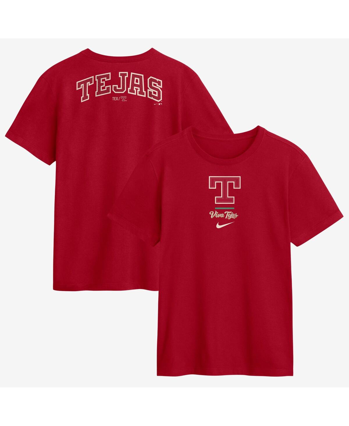 Click here for Nike Mens Red Texas Rangers 2026 City Connect 2-Hi... prices