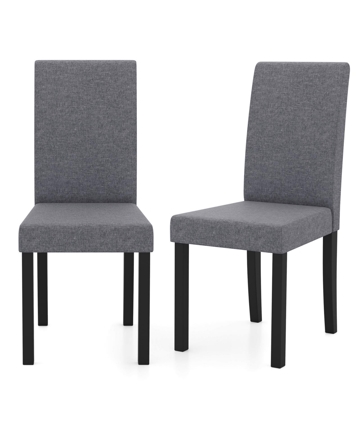 Click here for Gymax Dining Chair Set of 2 Fabric Upholstered Rub... prices