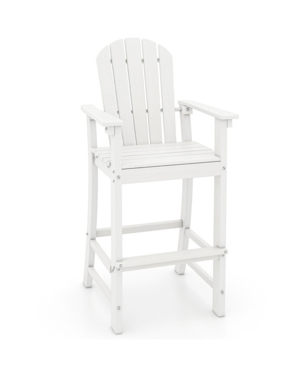 Click here for Gouun Counter-Height Hdpe Outdoor Bar Stool with A... prices
