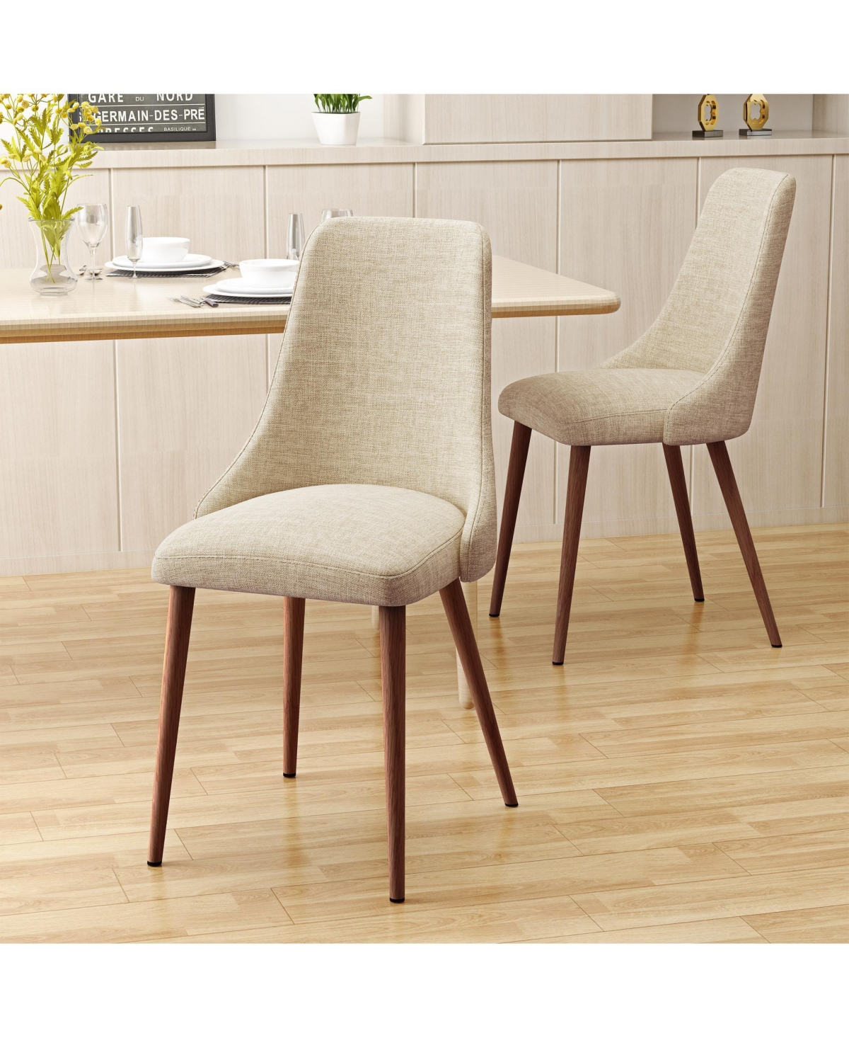 Click here for Rainsken Mid Century Modern Dining Chairs Set of 2... prices