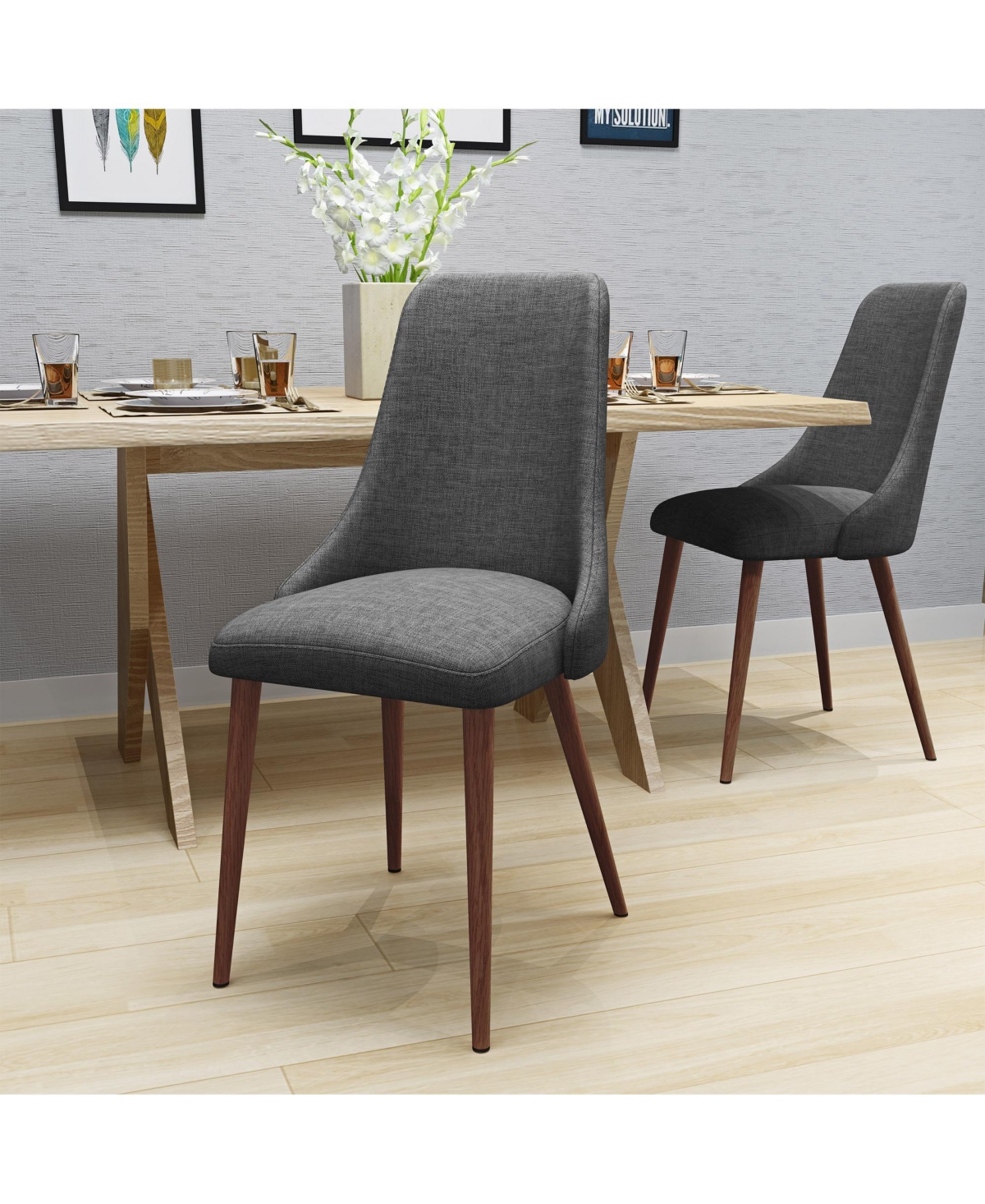 Click here for Rainsken Mid Century Modern Dining Chairs Set of 2... prices