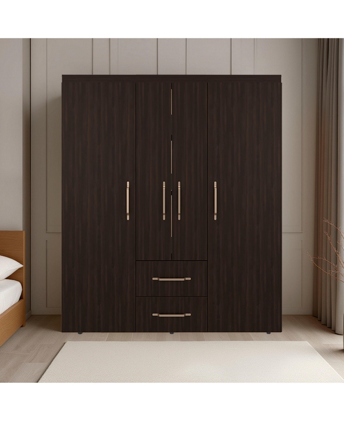 Click here for Fm Furniture Extremoduro 4-Door Wardrobe with Draw... prices