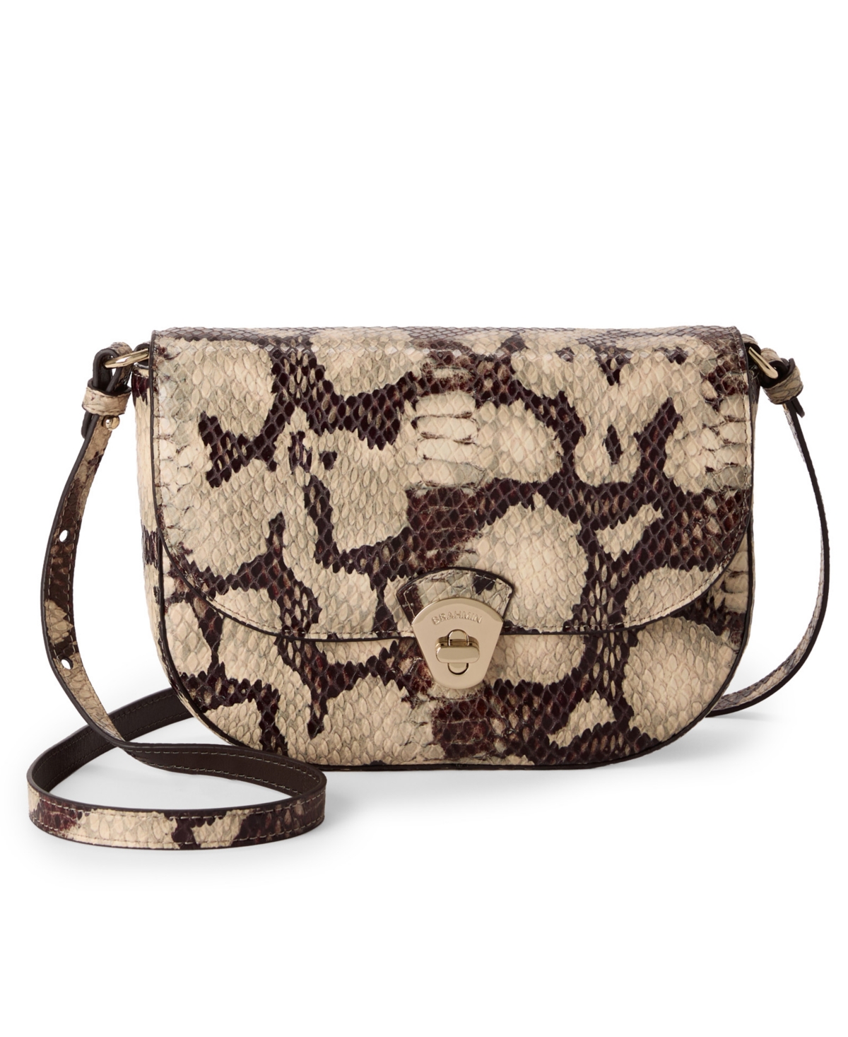 Click here for Brahmin Portia Mythos Feline Small Leather Crossbo... prices