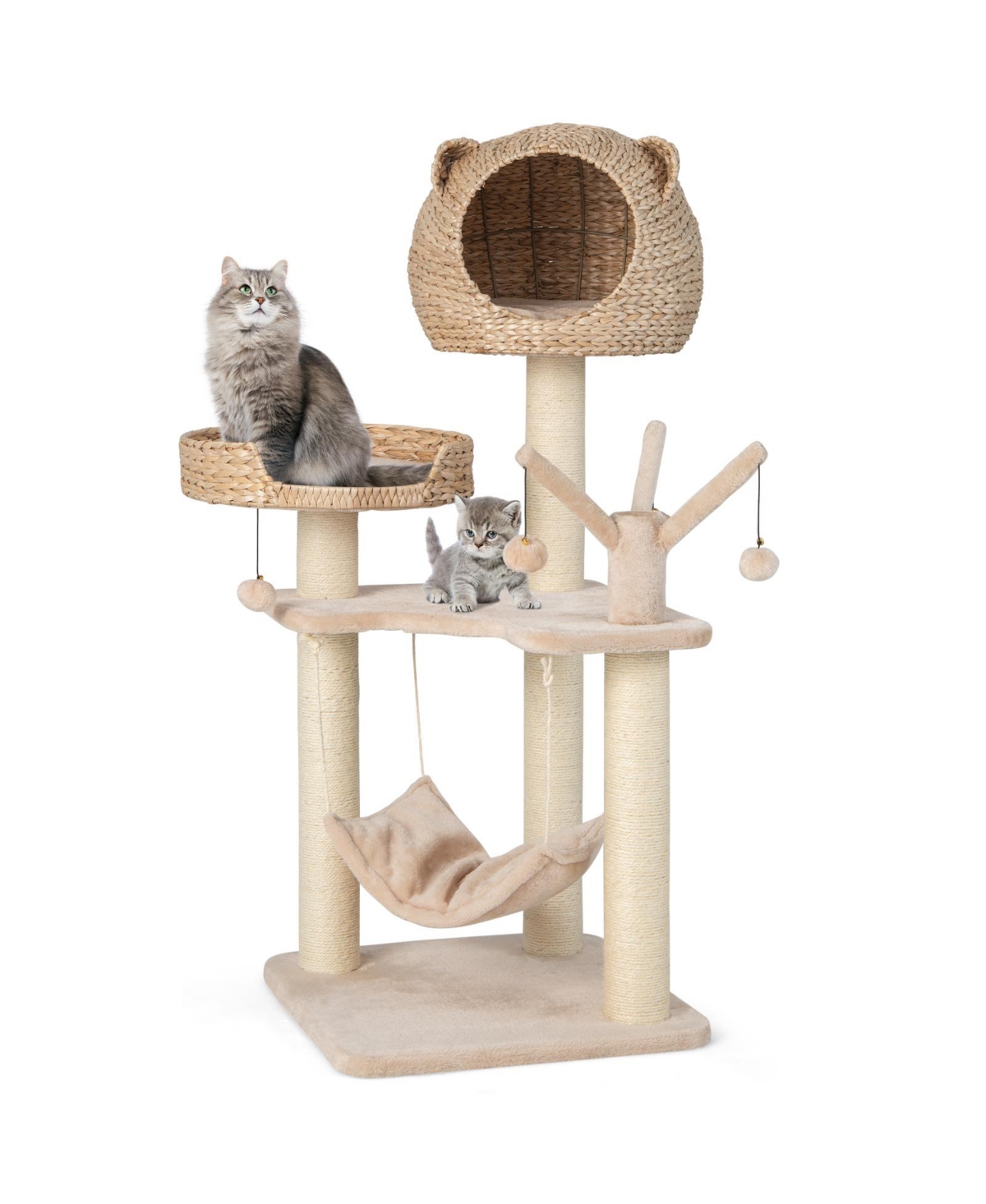 Click here for Cozito Cat Tree Multi-Level with Condo Hammock and... prices
