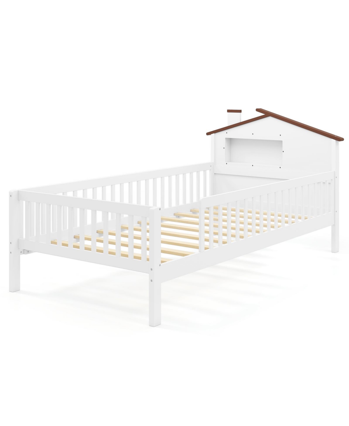 Click here for Slickblue Kids Montessori House Bed with Headboard... prices